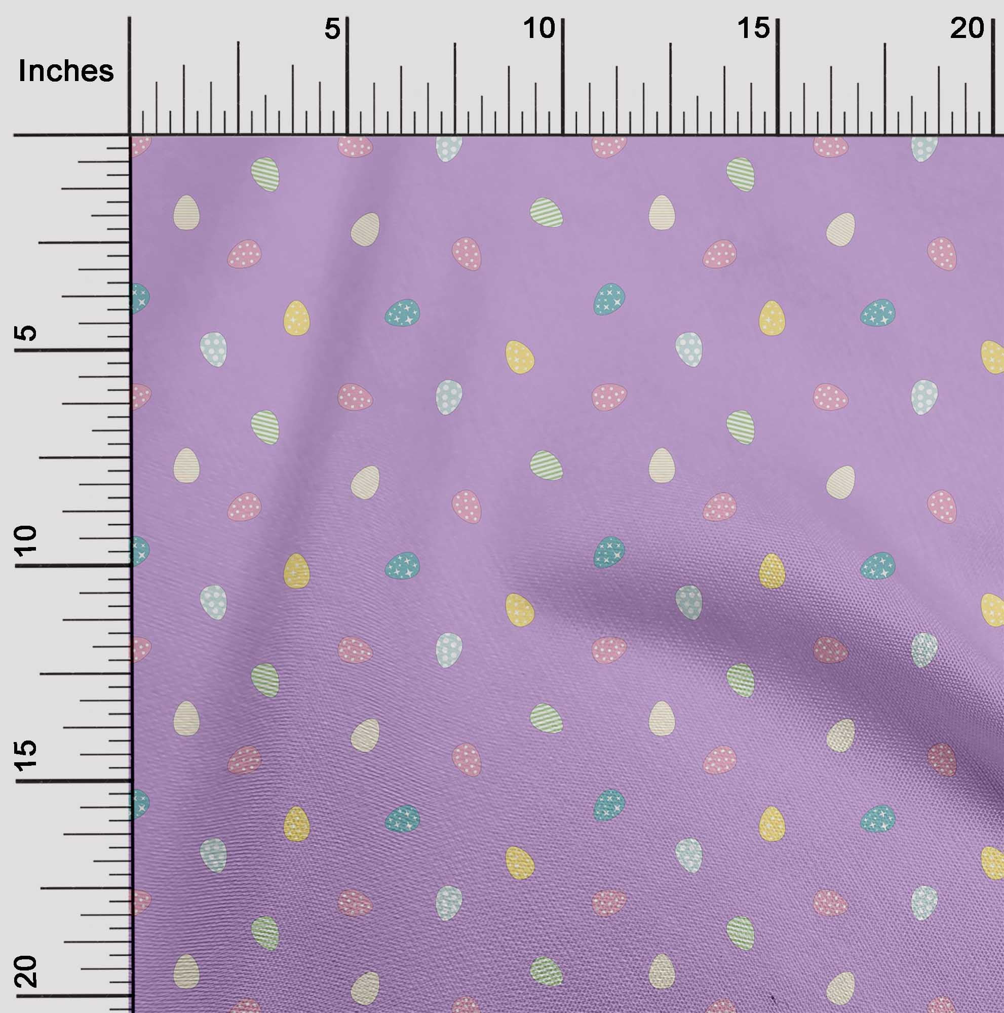 oneOone Georgette Viscose Fabric Egg Easter Print Fabric by The Yard 42 ...