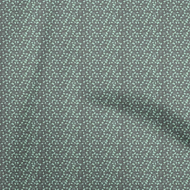oneOone Georgette Viscose Gray Fabric Random Diy Clothing Quilting ...