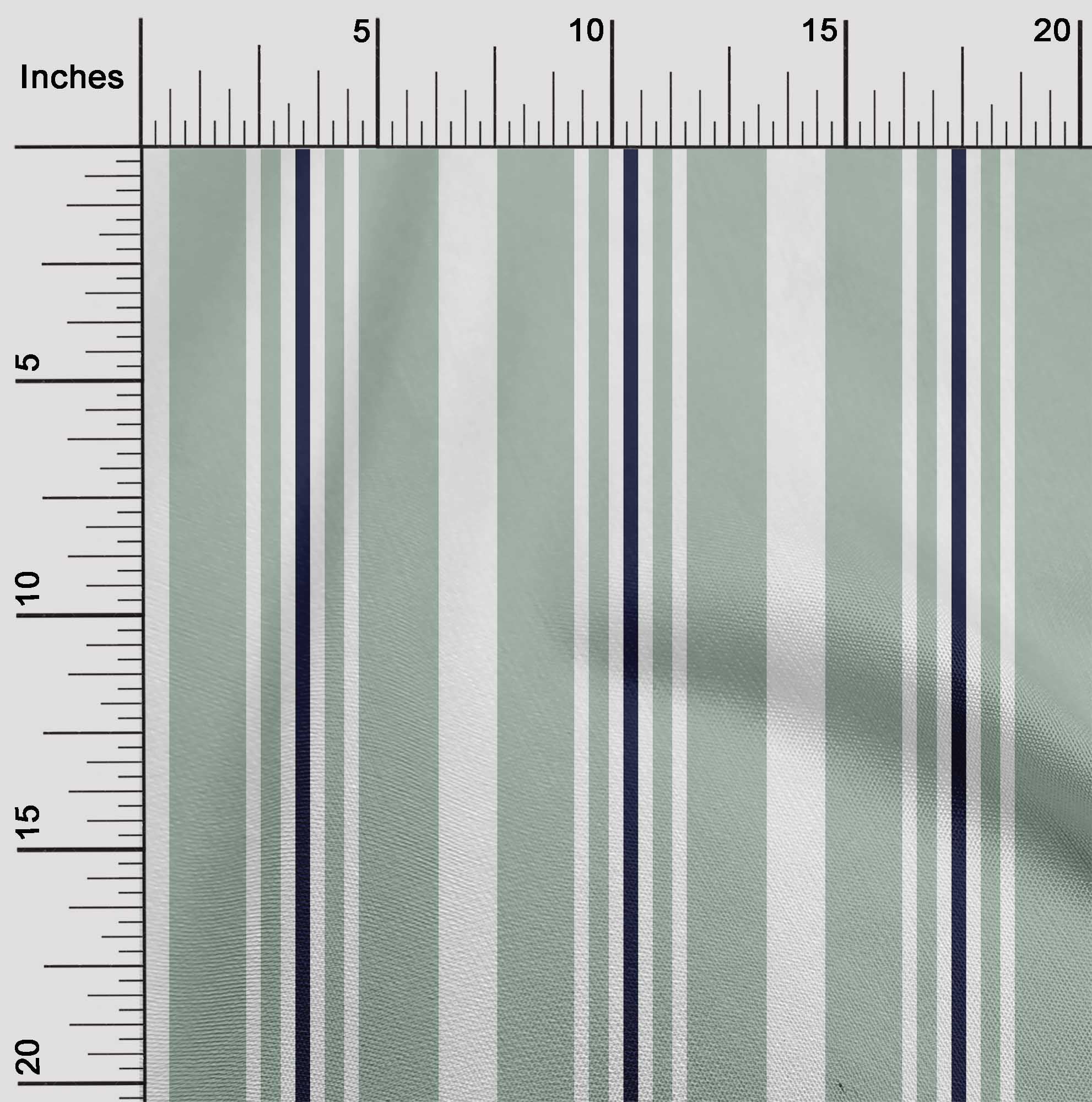oneOone Organic Cotton Poplin Twill Fabric Stripe Print Fabric By The ...