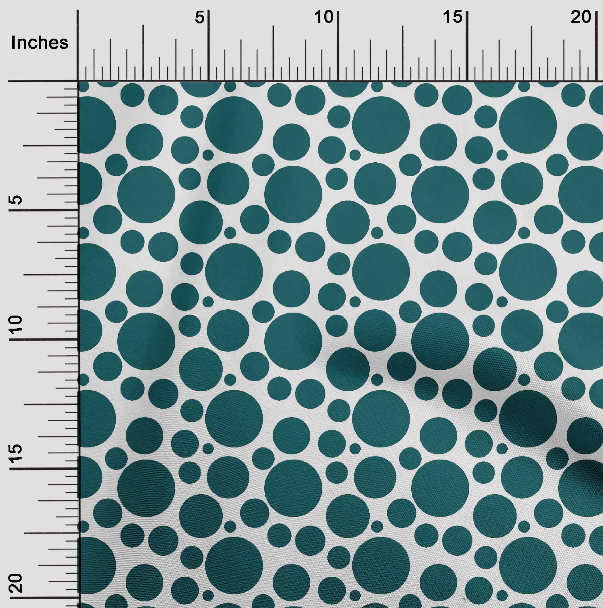 oneOone Organic Cotton Voile Fabric Polka Dots Print Fabric By Yard 42 ...