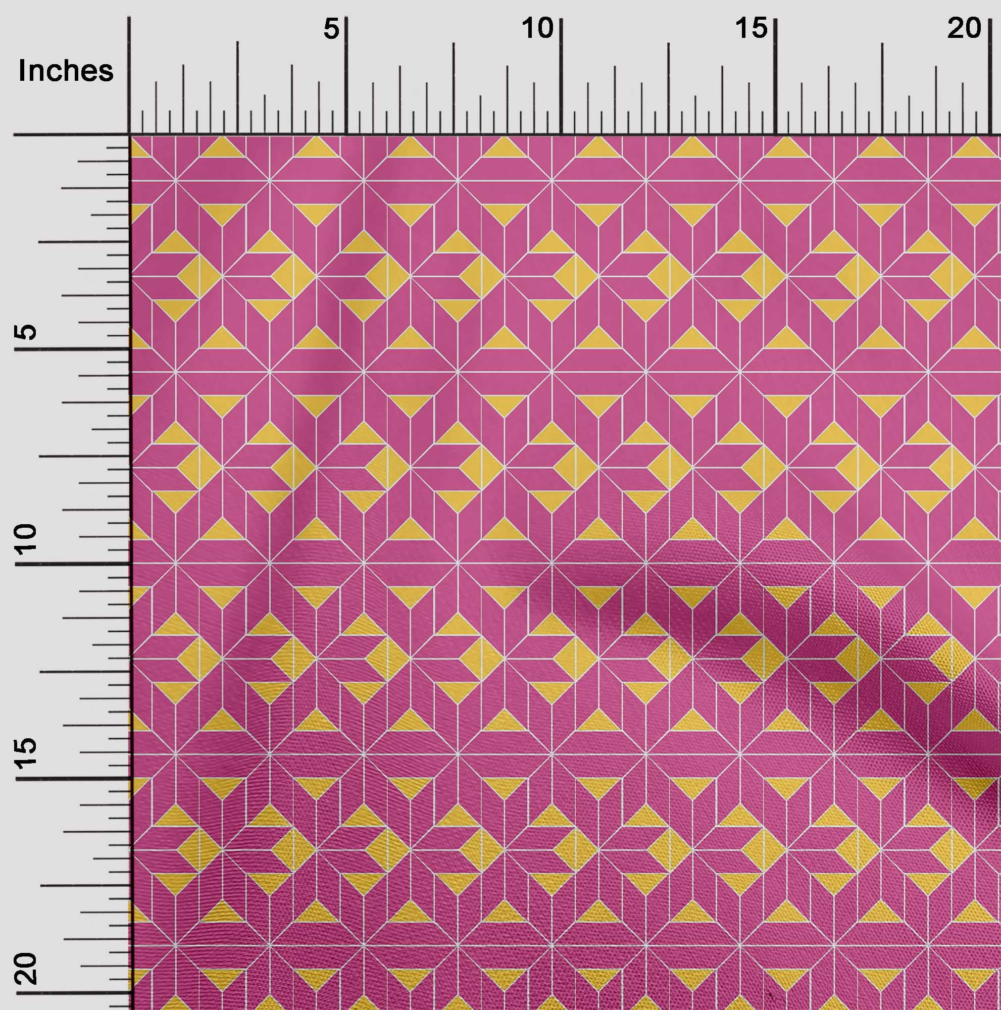 oneOone Organic Cotton Voile Fabric Square|Diamond & Triangle Geometric ...