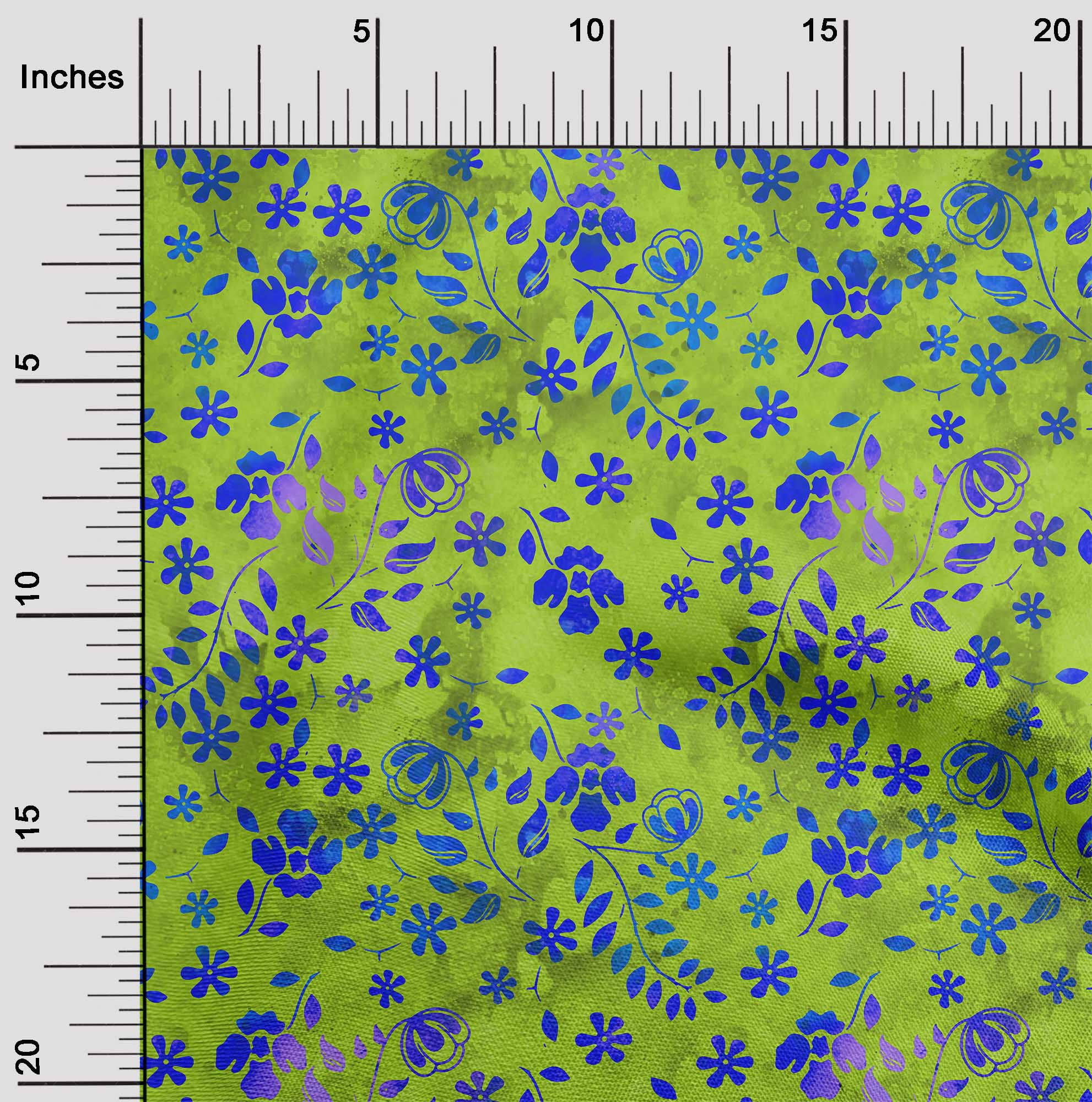 oneOone Polyester Lycra Green Fabric Batik Dress Material Fabric Print ...