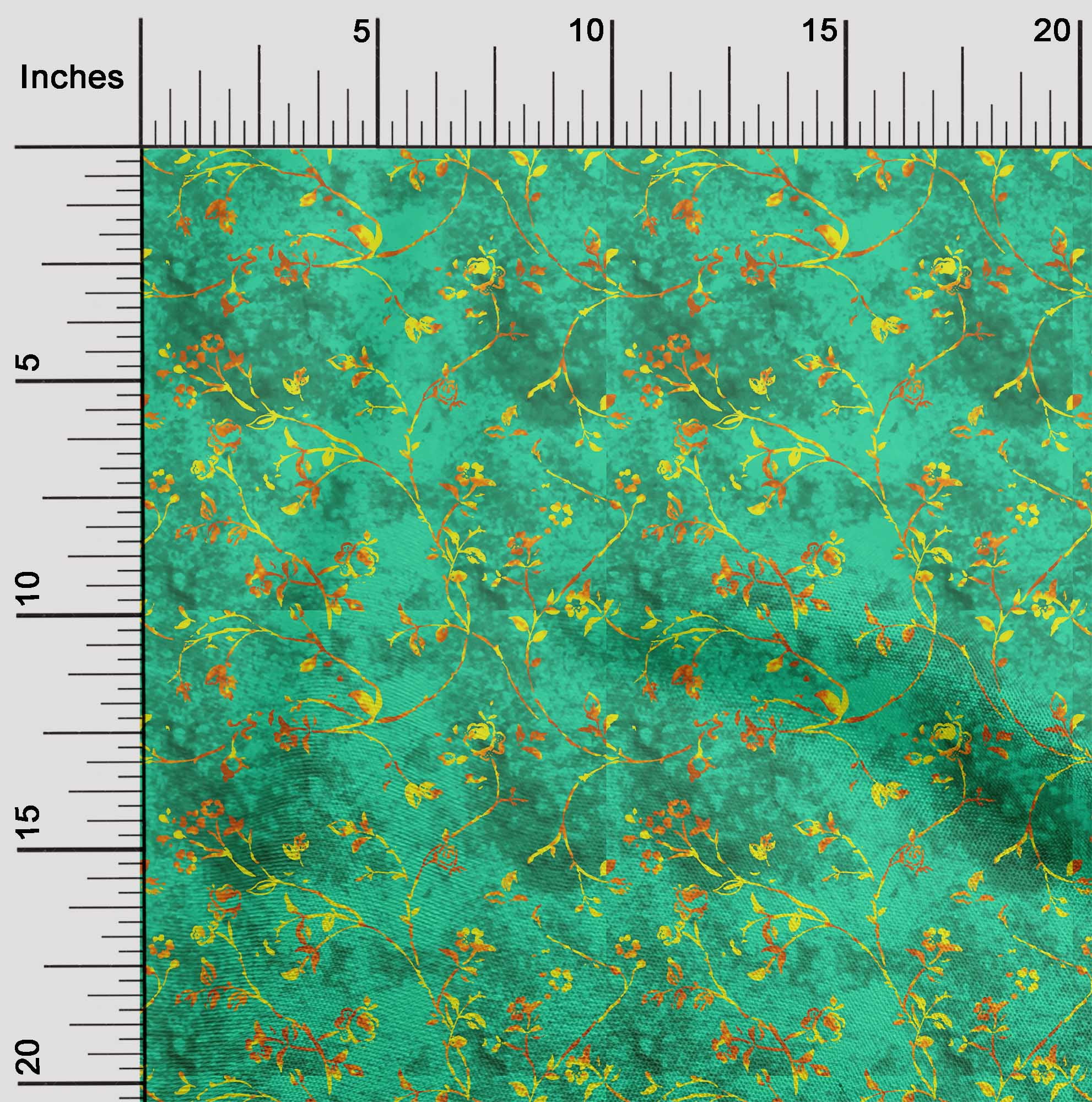 oneOone Polyester Lycra Sea Green Fabric Batik Dress Material Fabric ...