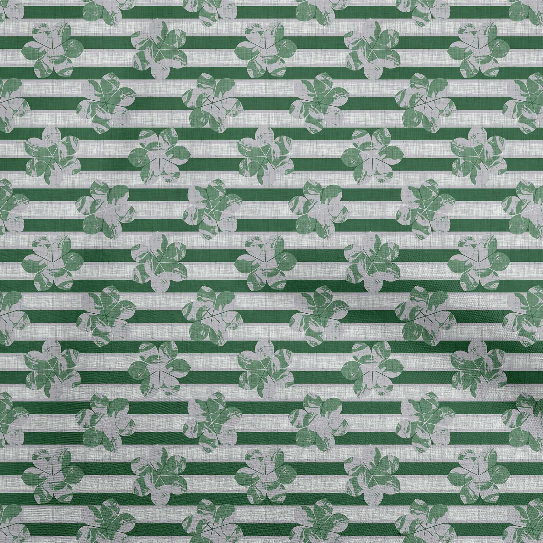 oneOone Polyester Spandex Green Fabric Block Sewing Material Print ...