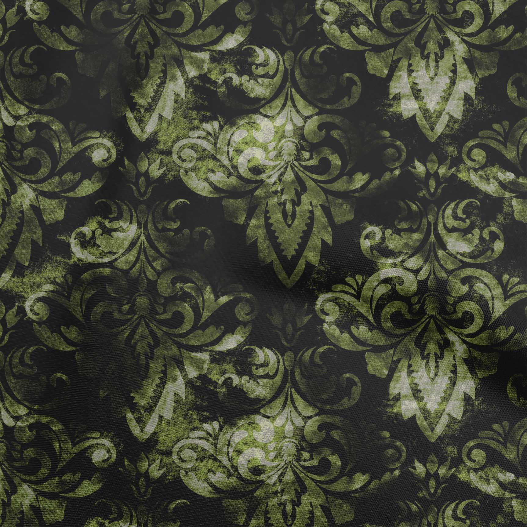 oneOone Rayon Light Green Fabric Damask Sewing Craft Projects Fabric ...