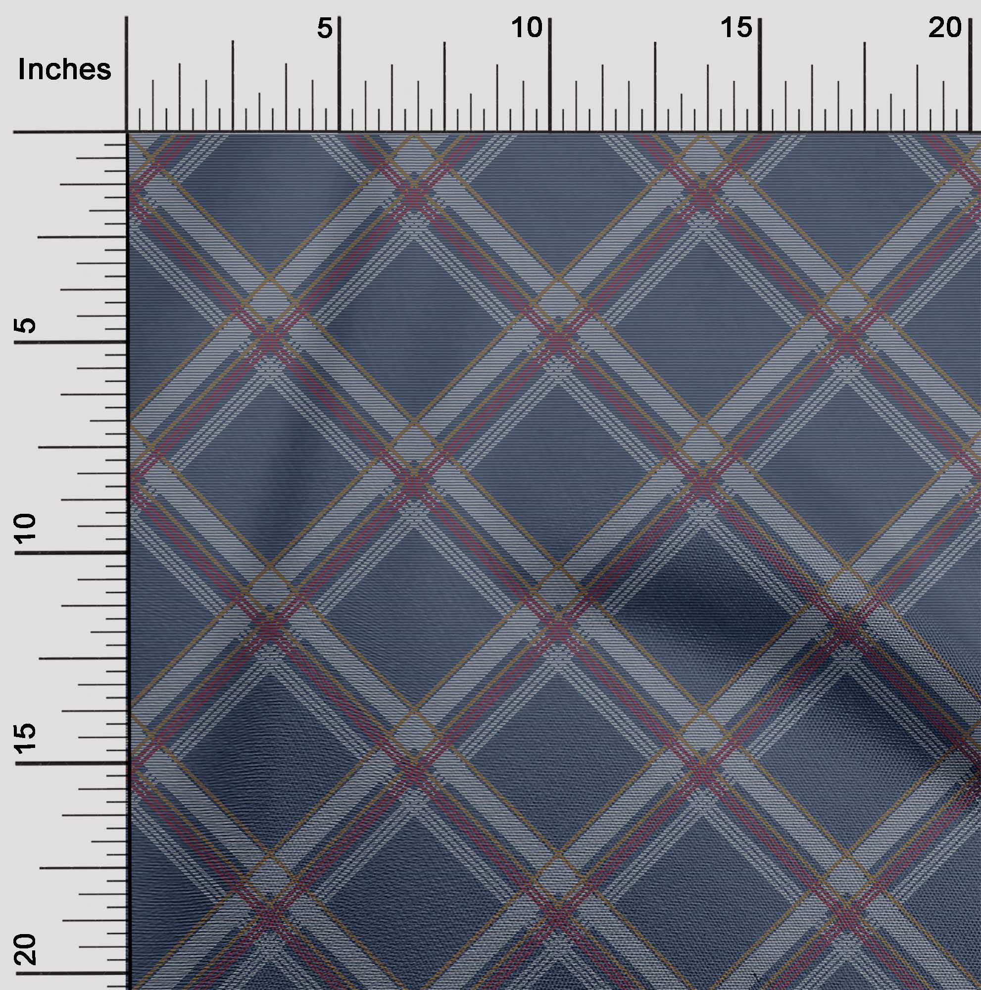 oneOone Silk Tabby Fabric Tartan Check Print Fabric By The Yard 42 Inch ...