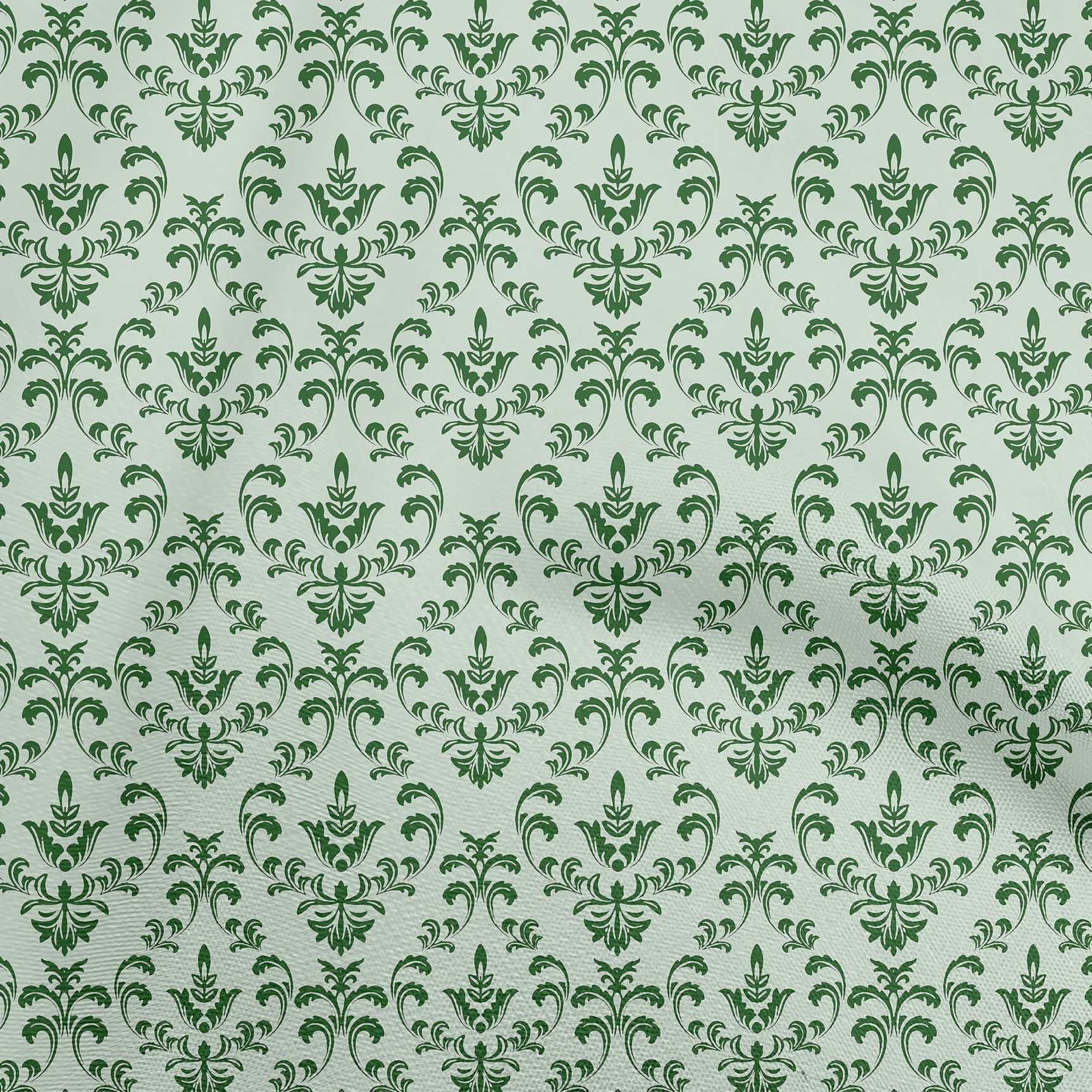 oneOone Silk Tabby Mint Green Fabric Damask Sewing Craft Projects ...
