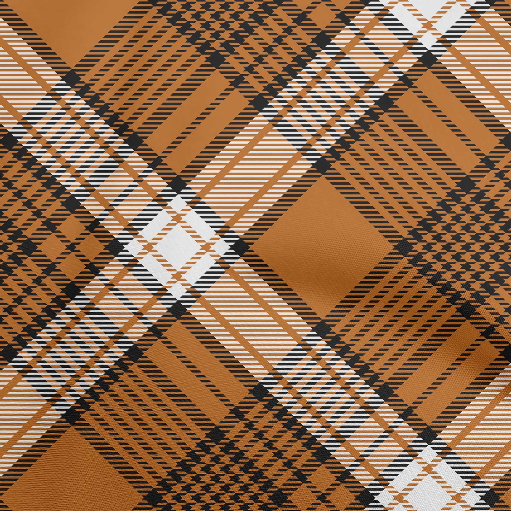 oneOone Silk Tabby Rust Brown Fabric Tartan Dress Material Fabric Print ...