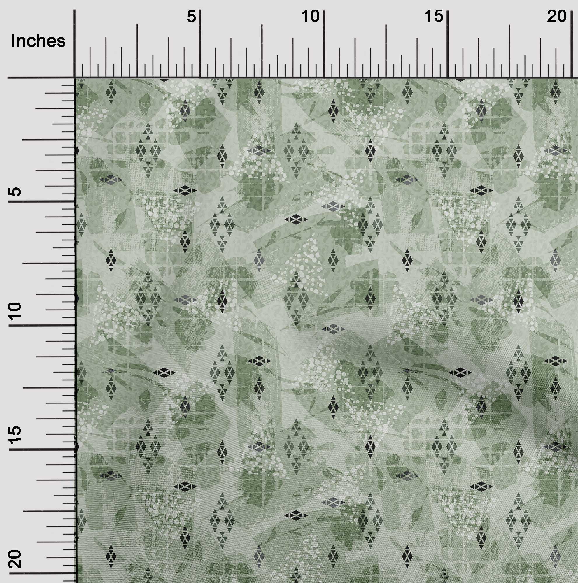 oneOone Silk Tabby Straw Fabric Geometric Sewing Material Print Fabric ...