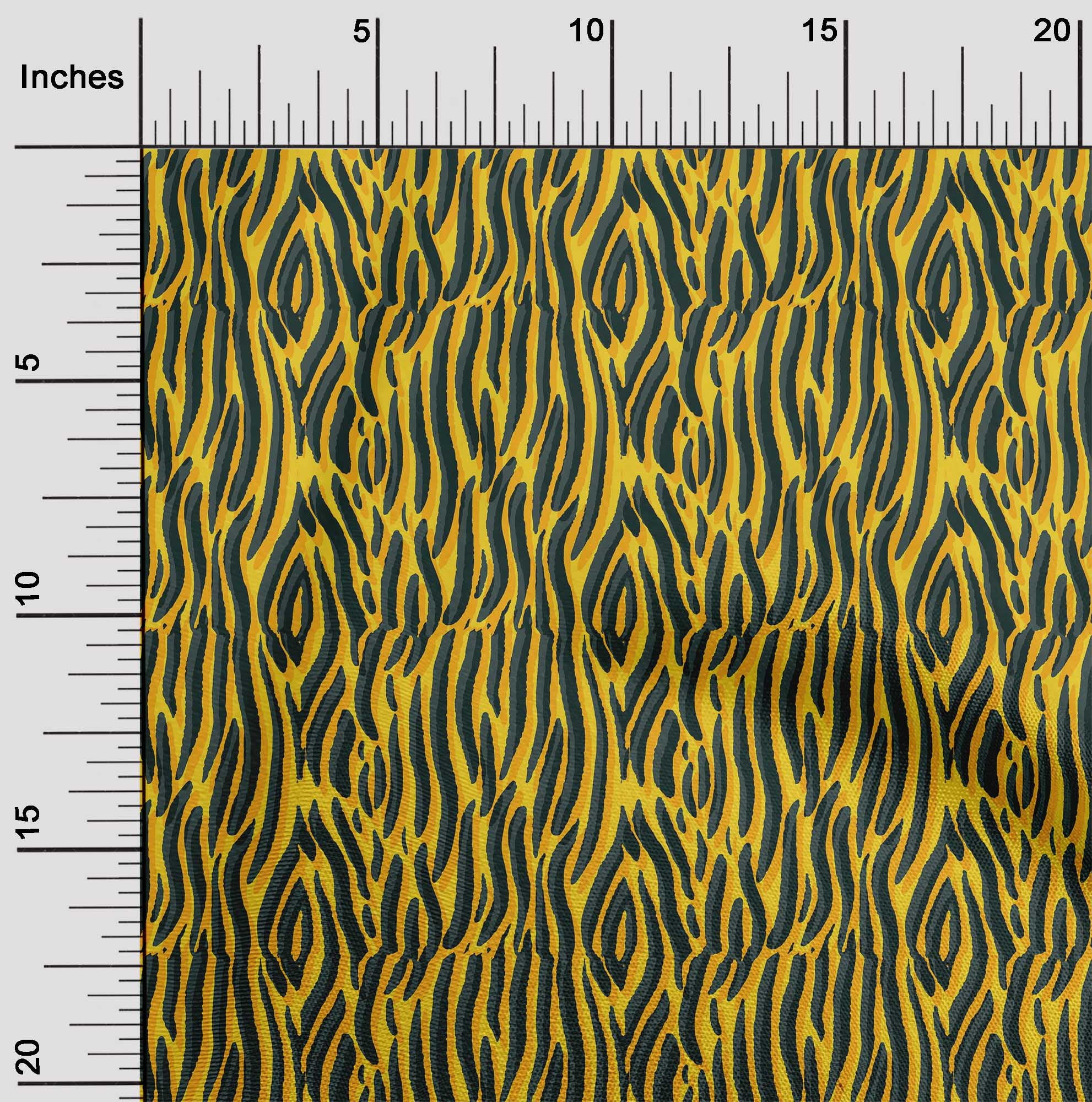 oneOone Silk Tabby Yellow Fabric Animal Skin Sewing Craft Projects ...