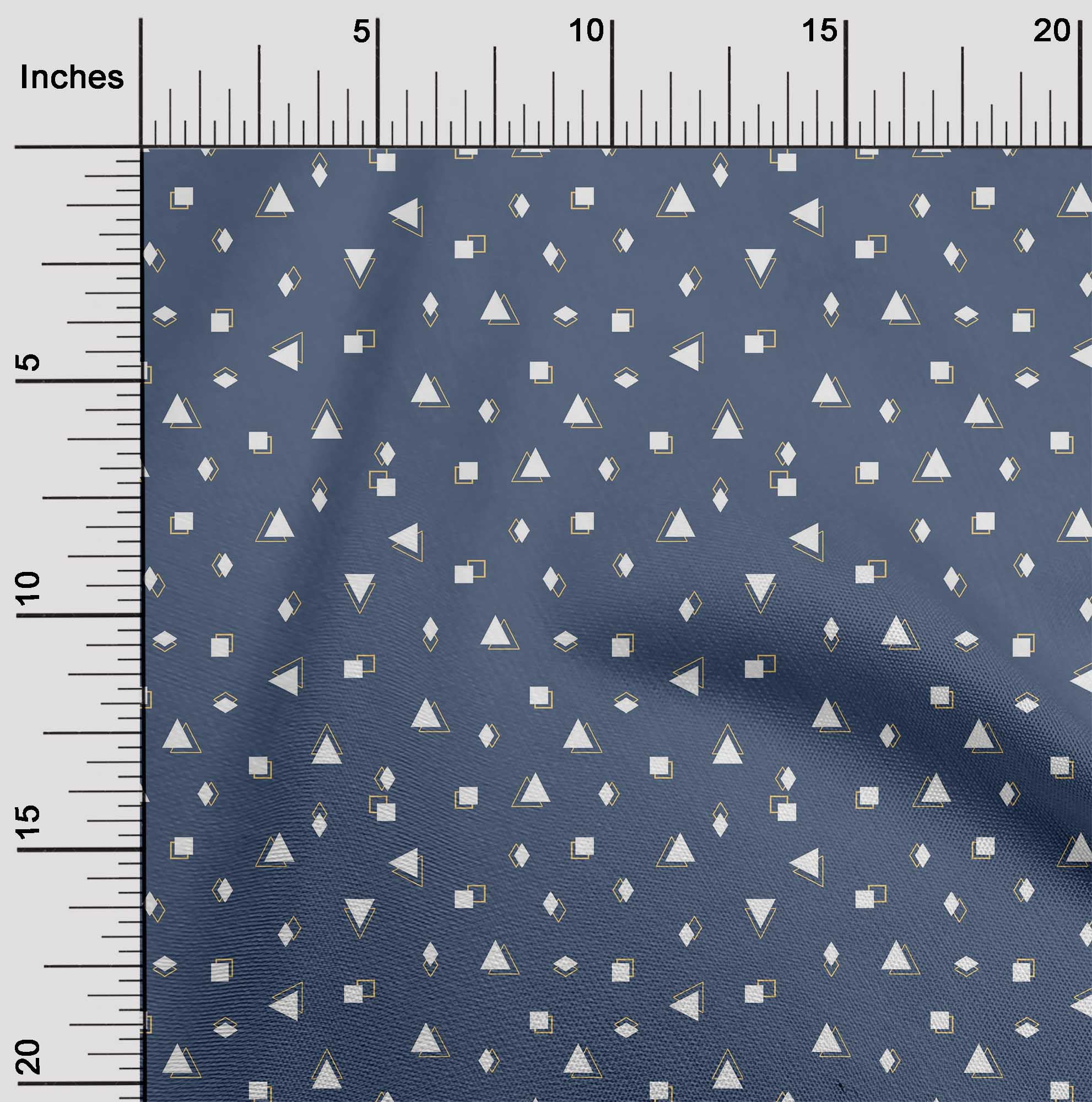 oneOone Viscose Chiffon Fabric Square|Diamond & Triangle Geometric ...