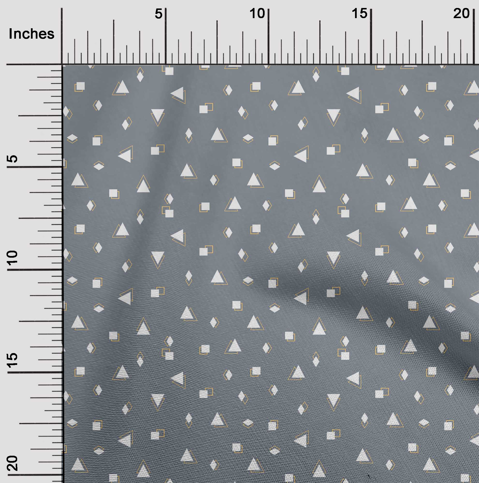 oneOone Viscose Chiffon Fabric Square|Diamond & Triangle Geometric ...