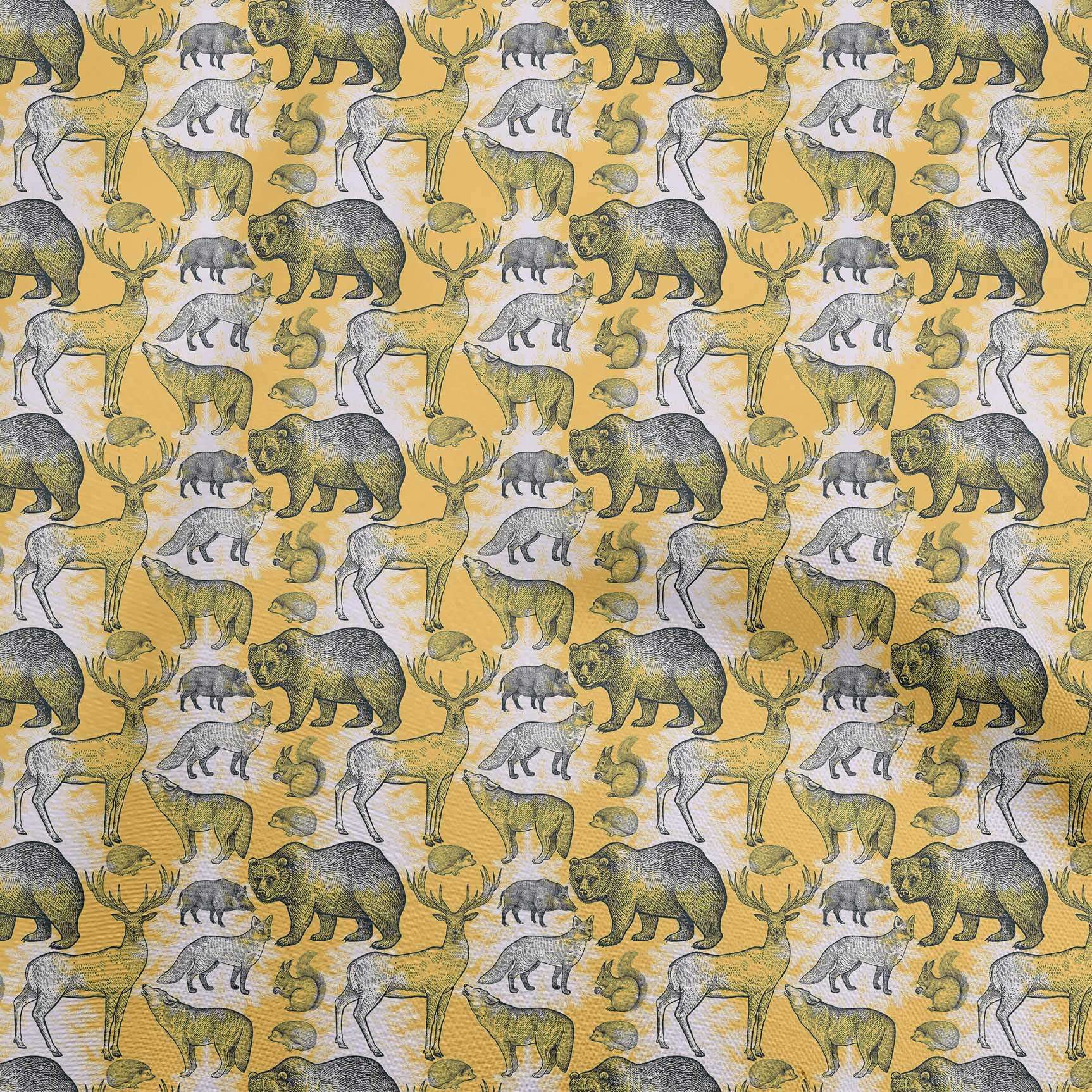 oneOone Viscose Chiffon Gamboge Yellow Fabric Wild Sewing Material ...