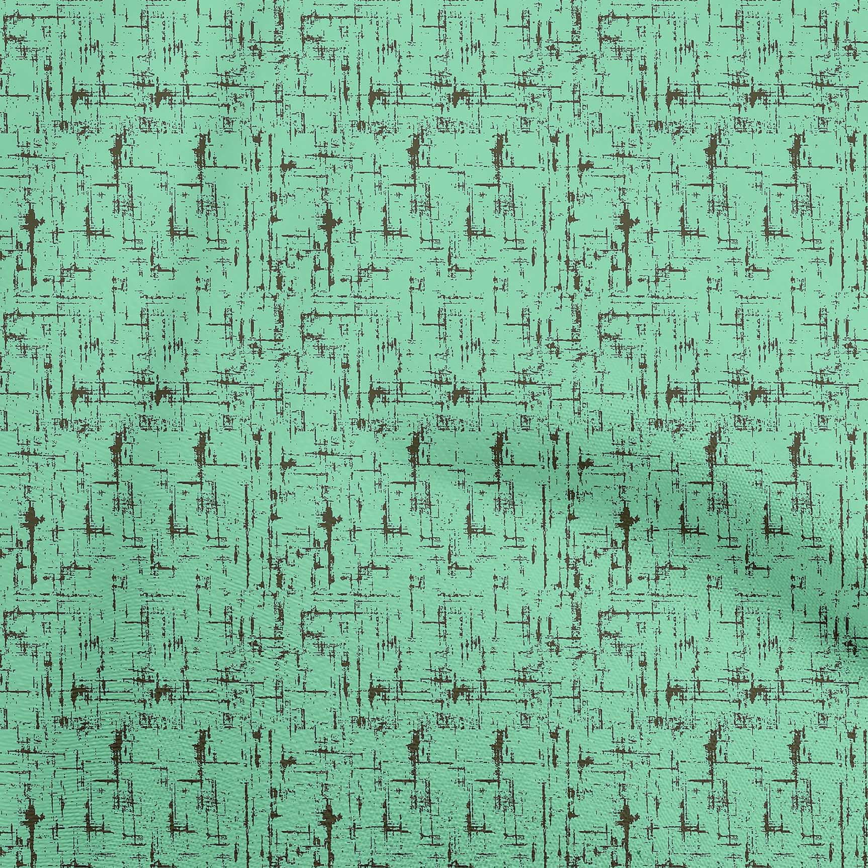 oneOone Viscose Chiffon Green Fabric Texture Sewing Material Print ...