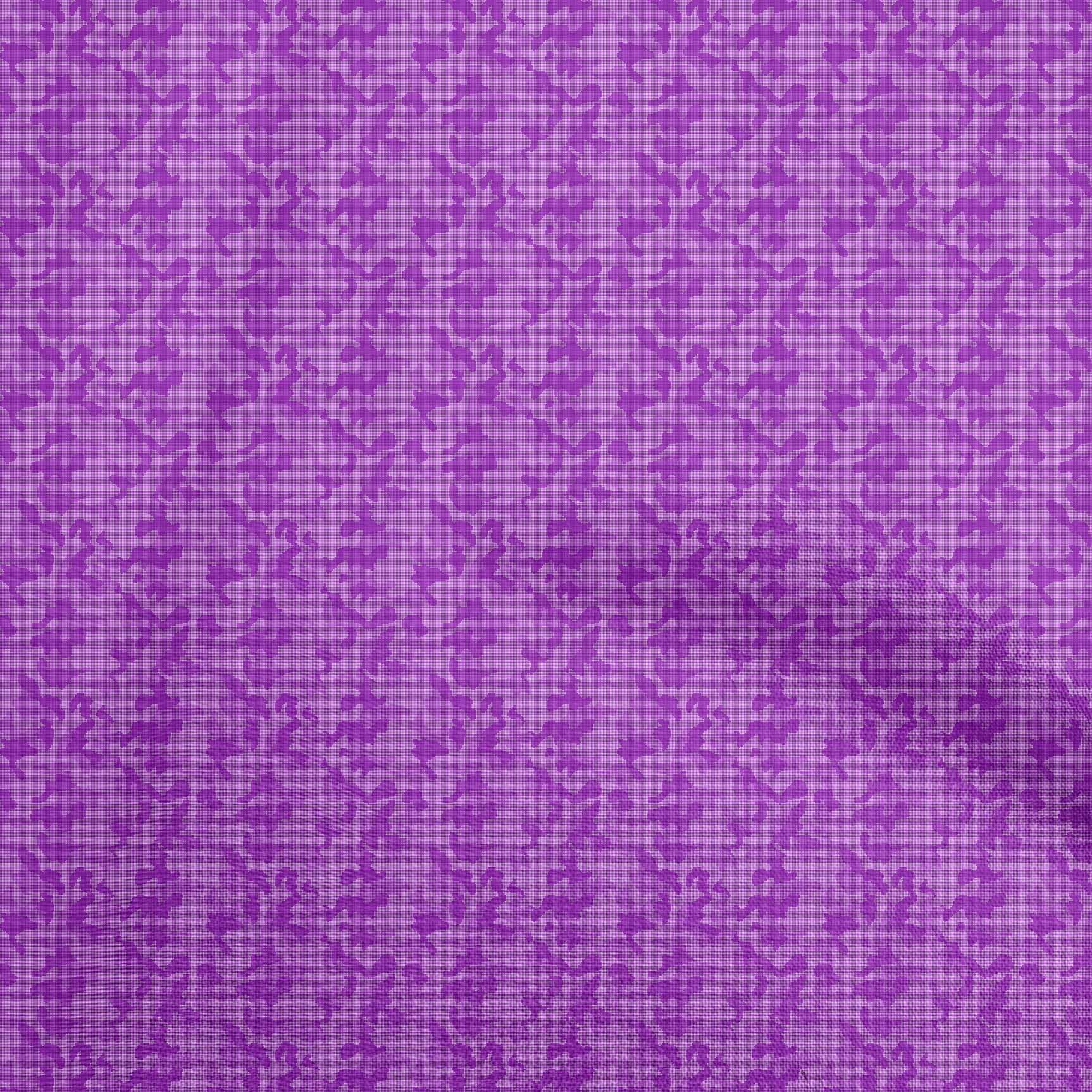 oneOone Viscose Chiffon Purple Fabric Camouflage Sewing Material Print ...