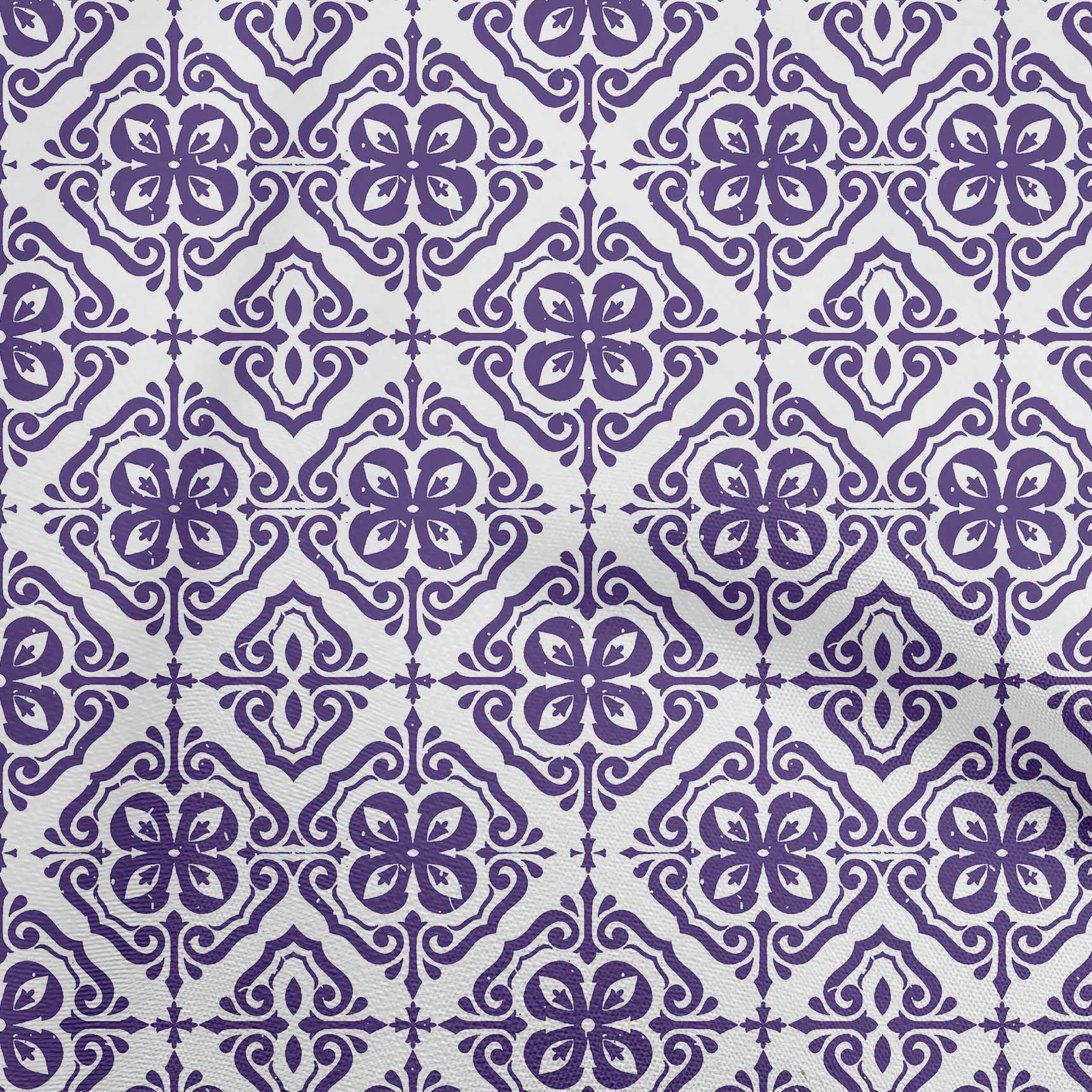 oneOone Viscose Jersey Dark Purple Fabric Mosaic Diy Clothing Quilting ...