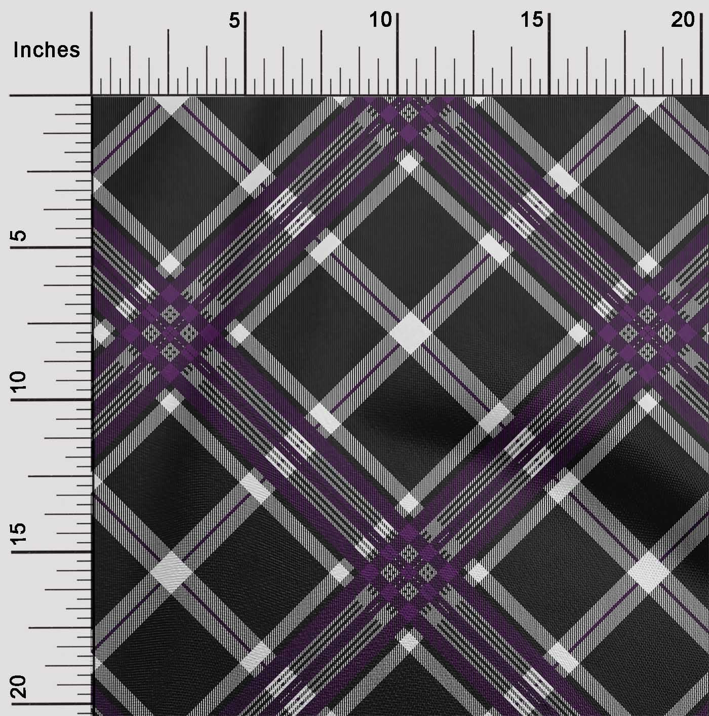 oneOone Viscose Jersey Fabric Tartan Check Print Fabric By The Yard 60 ...
