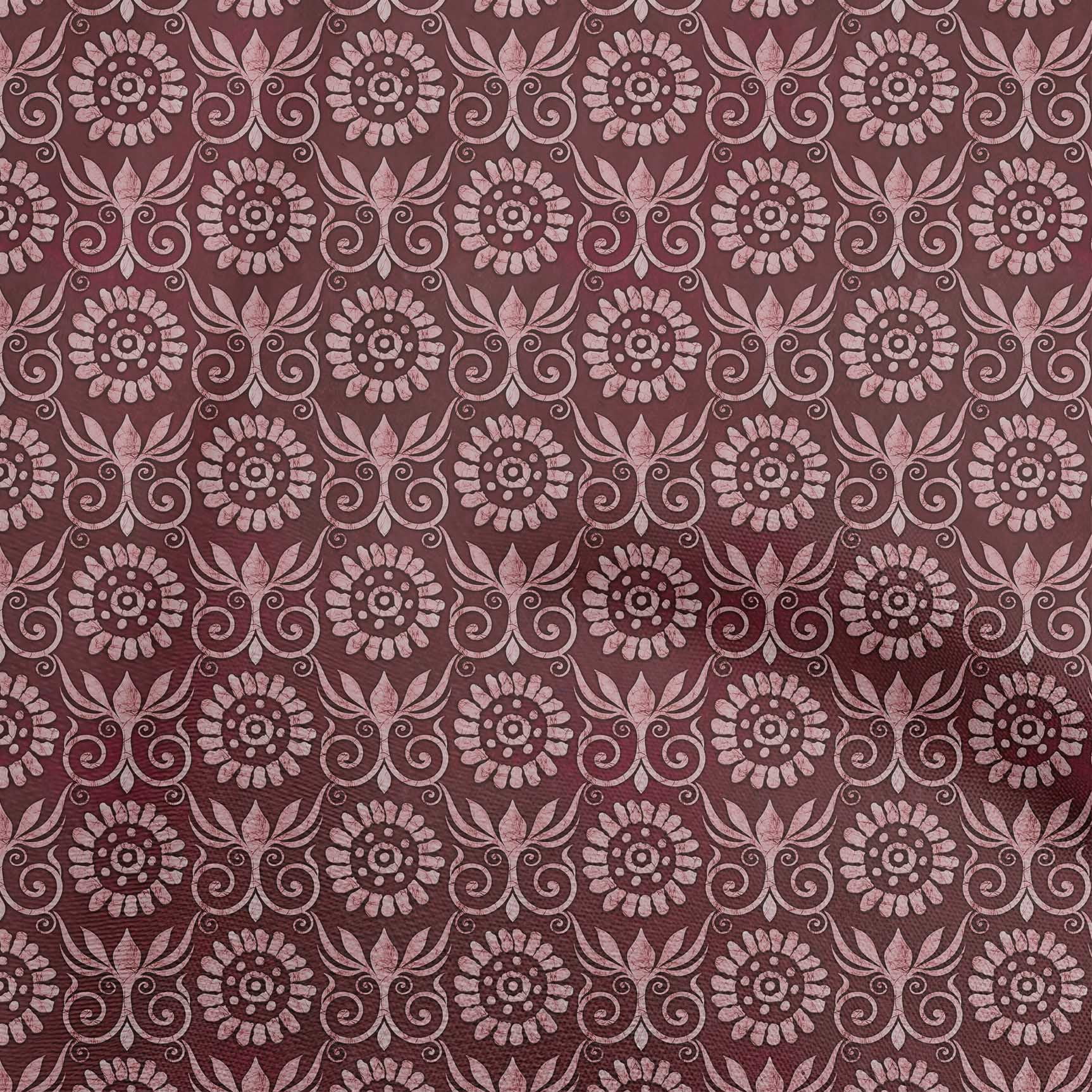 oneOone Viscose Jersey Maroon Fabric Aian Batik Diy Clothing Quilting ...