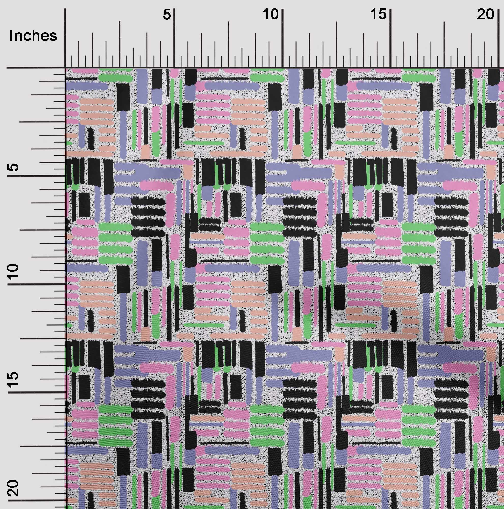 oneOone Viscose Jersey Medium Purple Fabric Brush Stroke Abstract ...