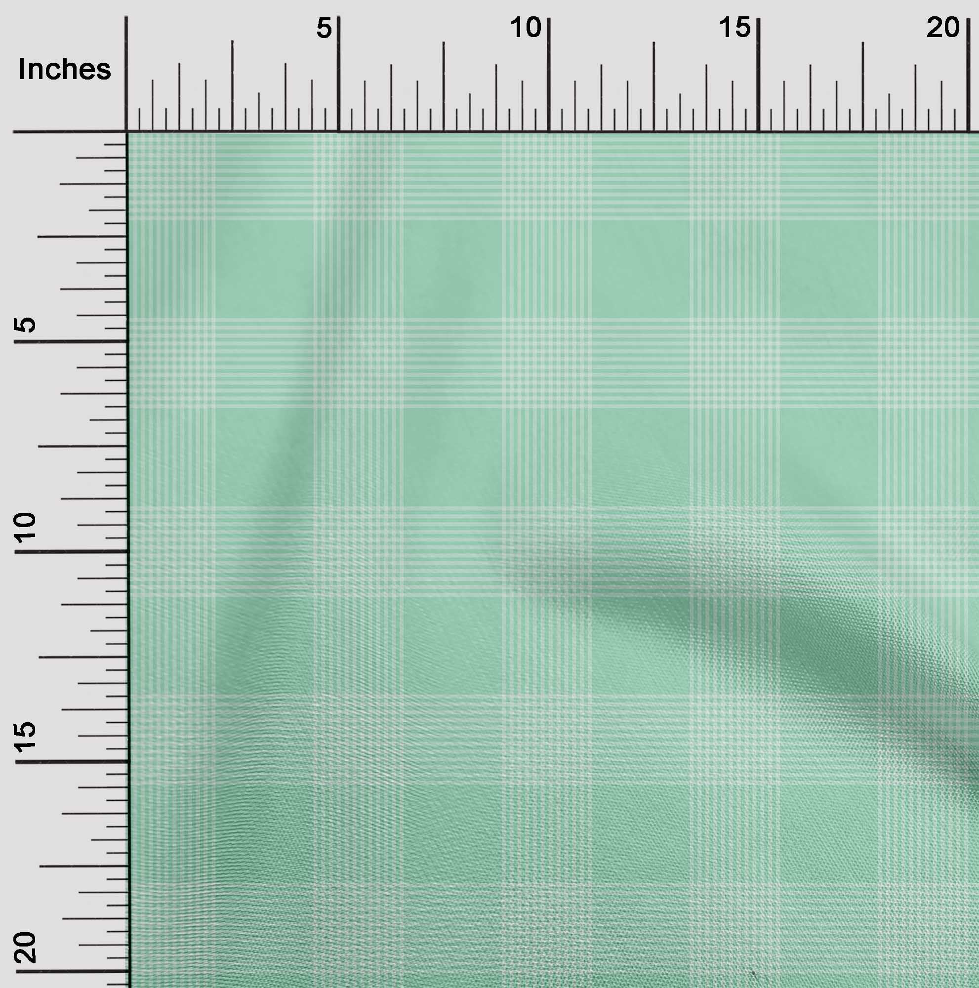 oneOone Viscose Jersey Mint Green Fabric Gingham Check Diy Clothing ...