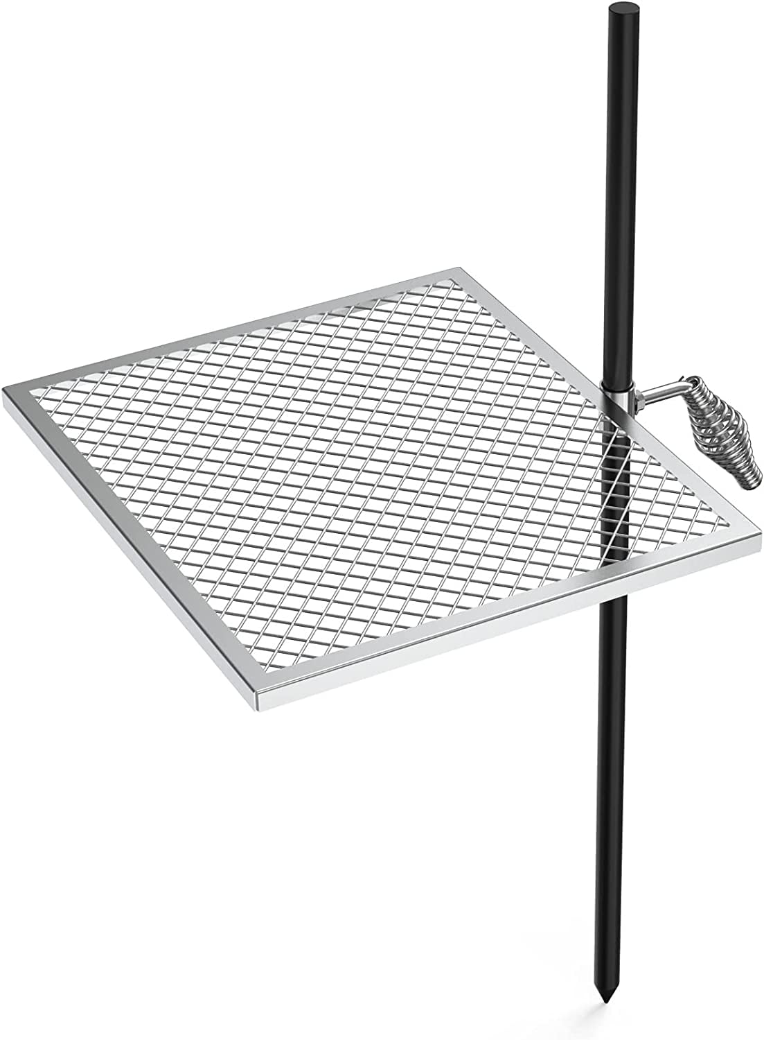 only fire Swivel Campfire Grill Adjustable Open Fire Grill Grate, Mesh ...