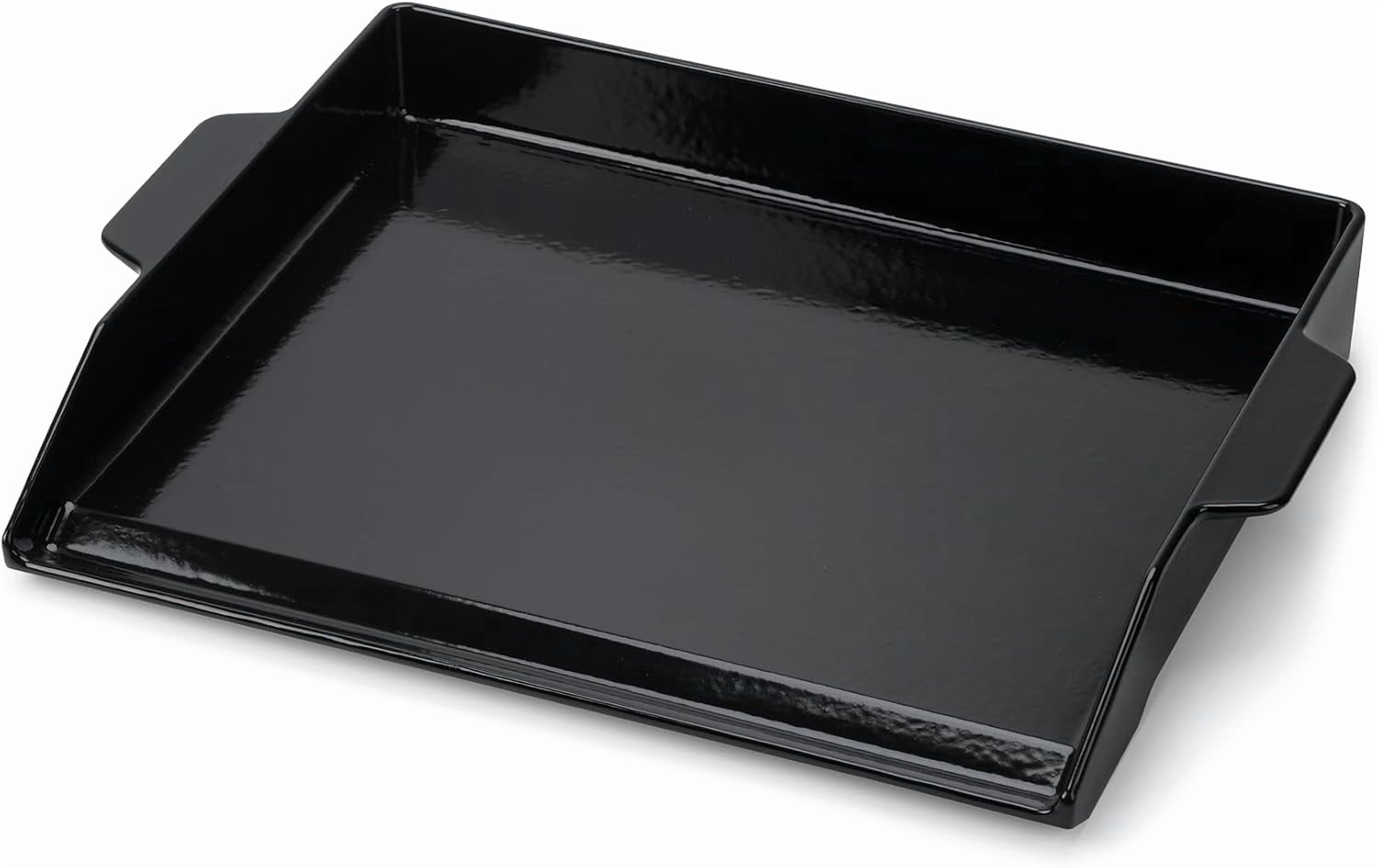 onlyfire universal enamelled cast iron cooking griddle, nonstick ...