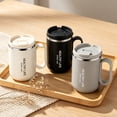 onlyliua 500ml Stainless Steel Insulated Mug with Lid and Handle Double ...