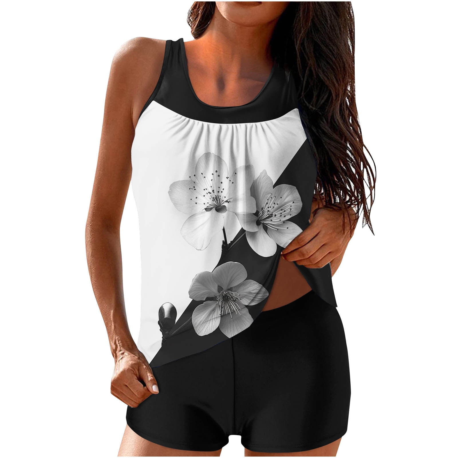 onlyliua Bathing Suit Women Two Piece Women Tankini Set Two Piece ...