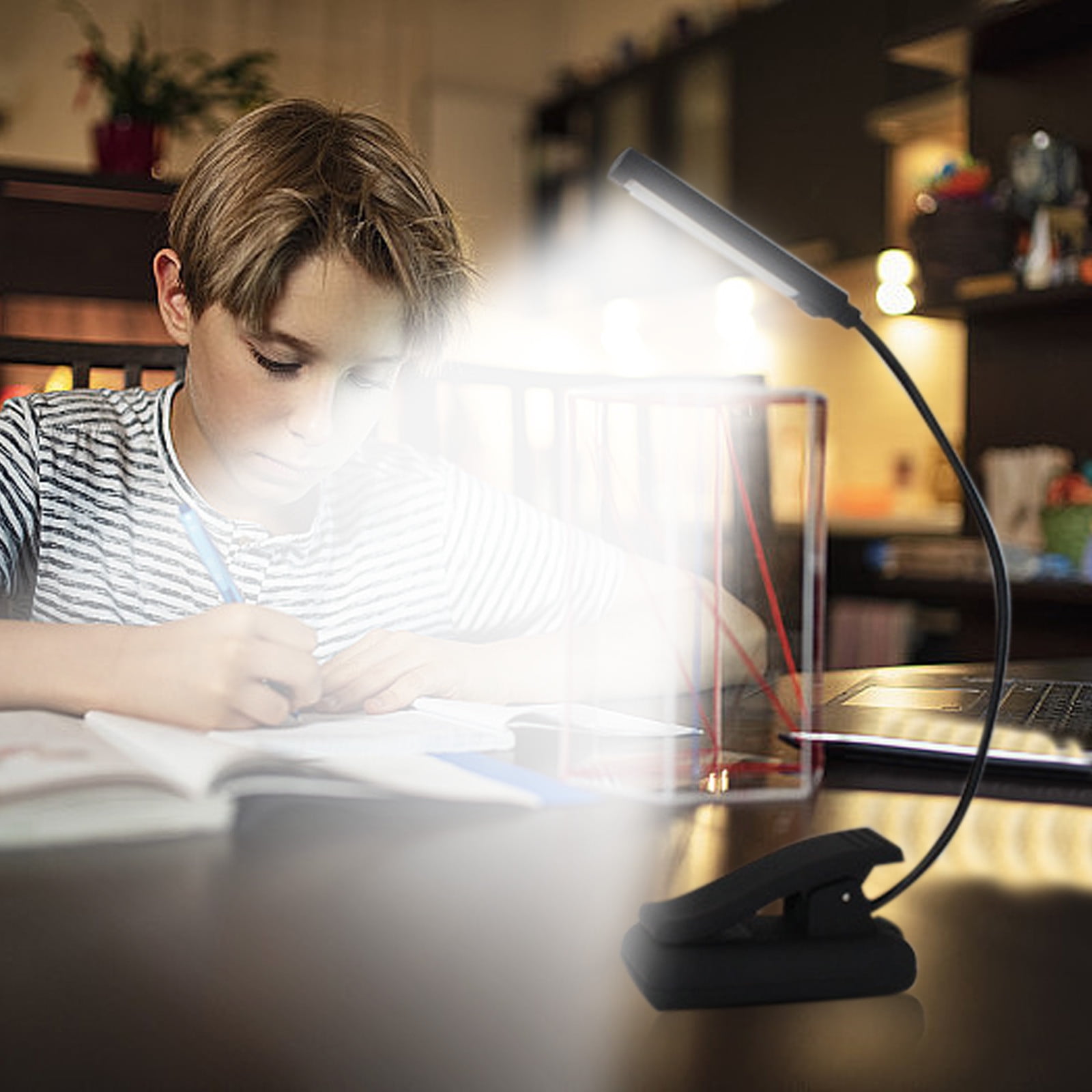 onlyliua Clip-On Reading Light, Led Bedside Book Lamp, Night Reading ...