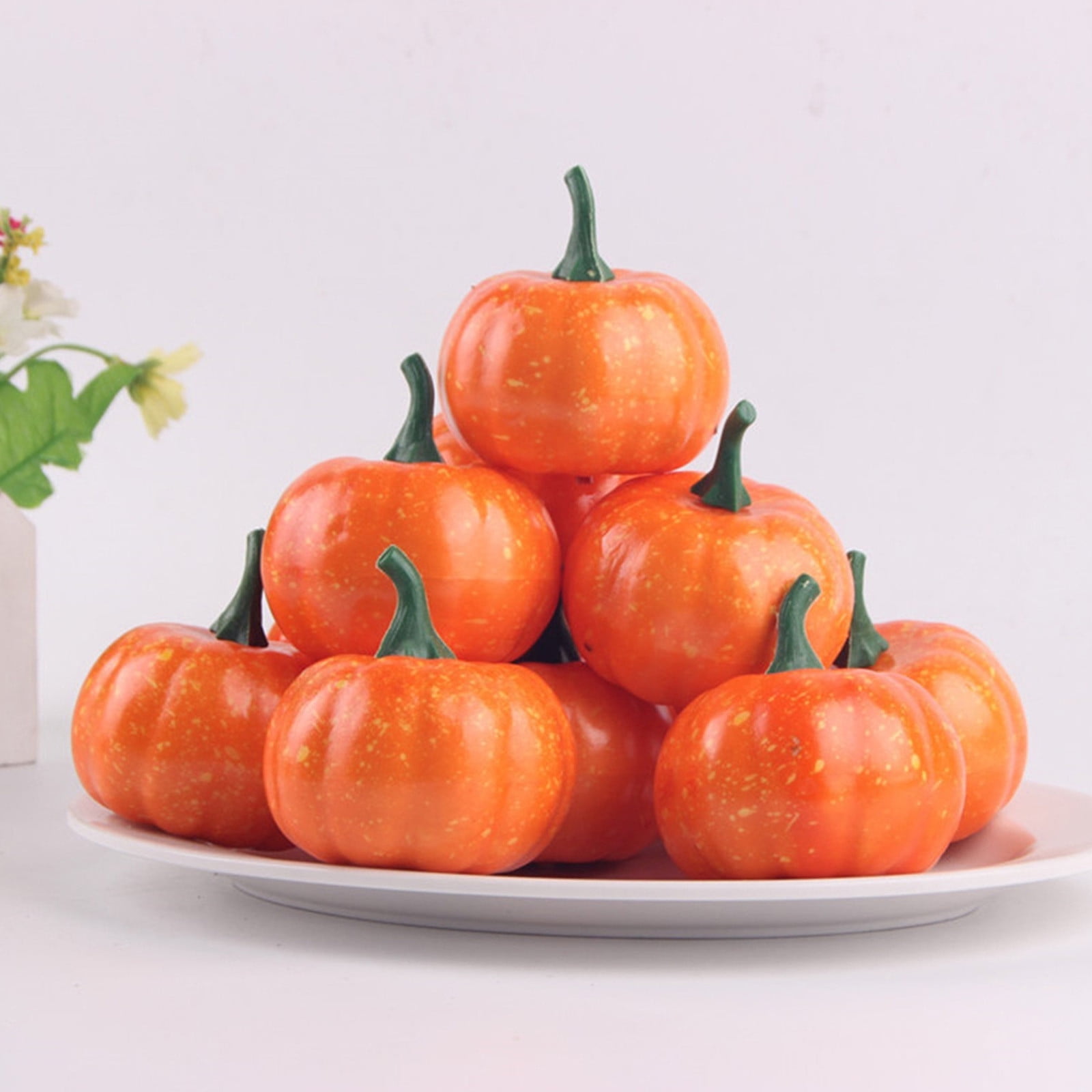 onlyliua Foam Artificial Pumpkins Set, Lifelike Mini Pumpkins for ...