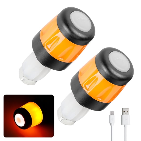 onlyliua Gifts 2pcs Rechargeable LED Handlebar Plug Lights Bright USB-C ...