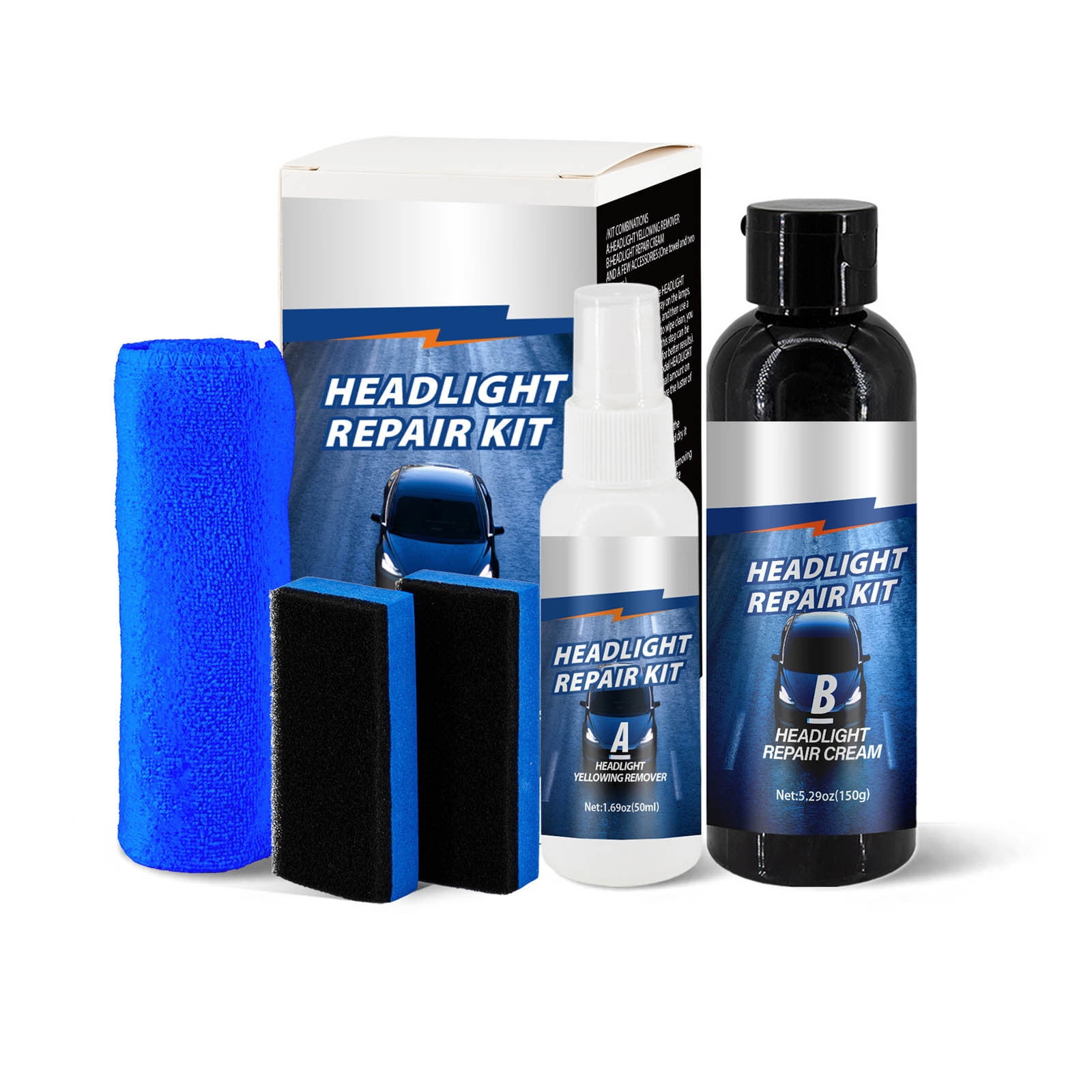 onlyliua Headlight Restoration Kit, Car Headlight Cleaner & Repair ...