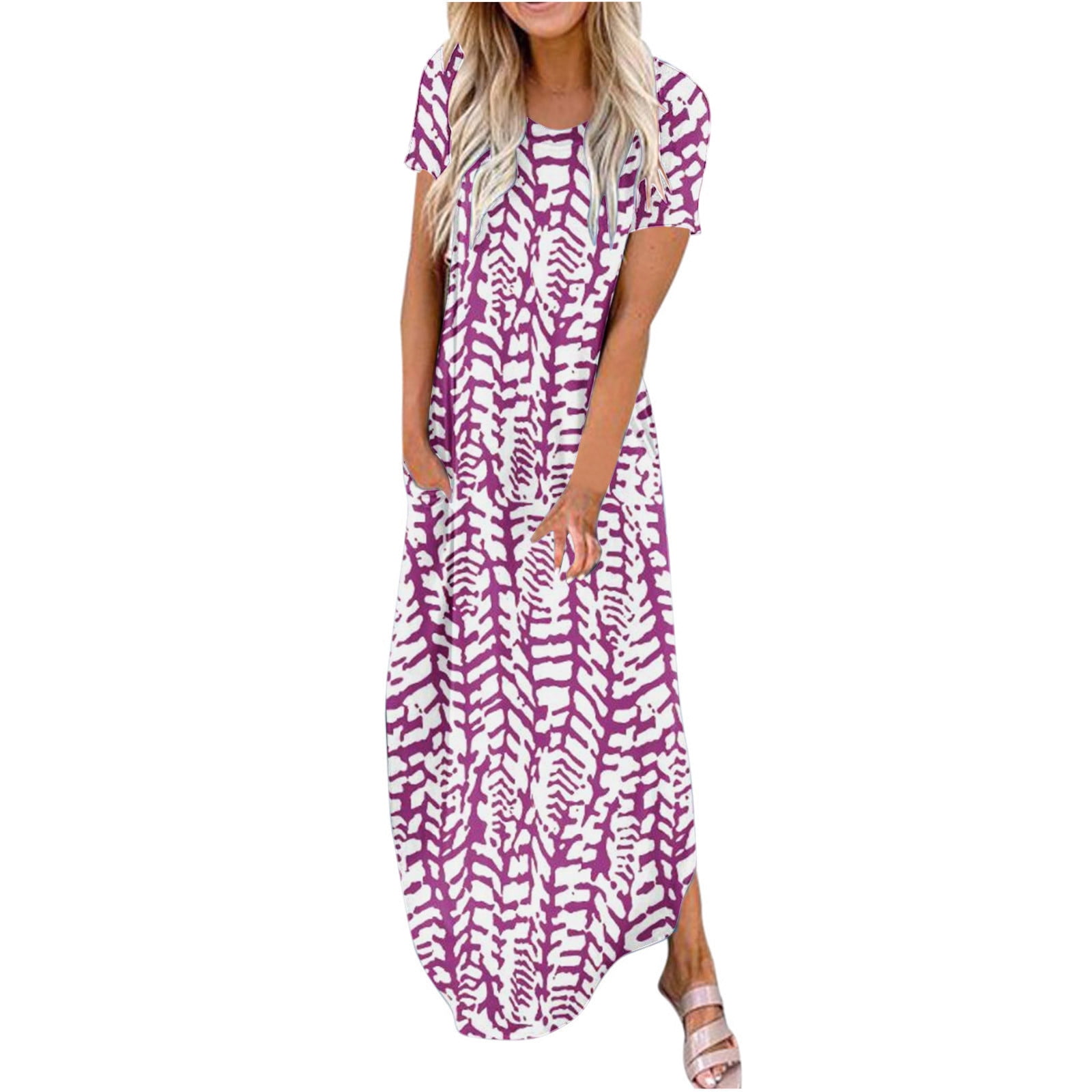 onlyliua Maxi Dresses for Women 2025, Women's Casual Loose Sundress ...
