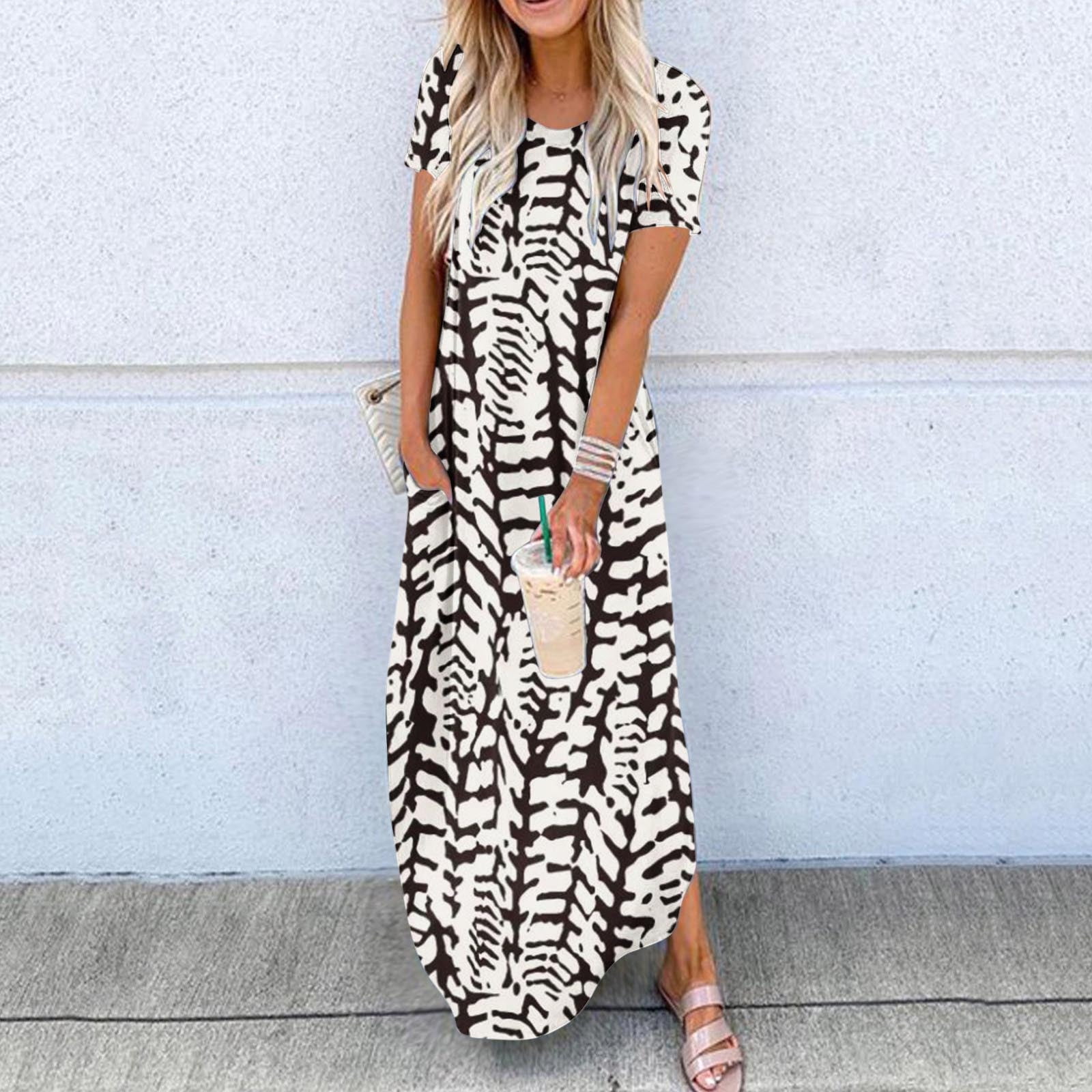 onlyliua Maxi Dresses for Women 2025, Women's Casual Loose Sundress ...