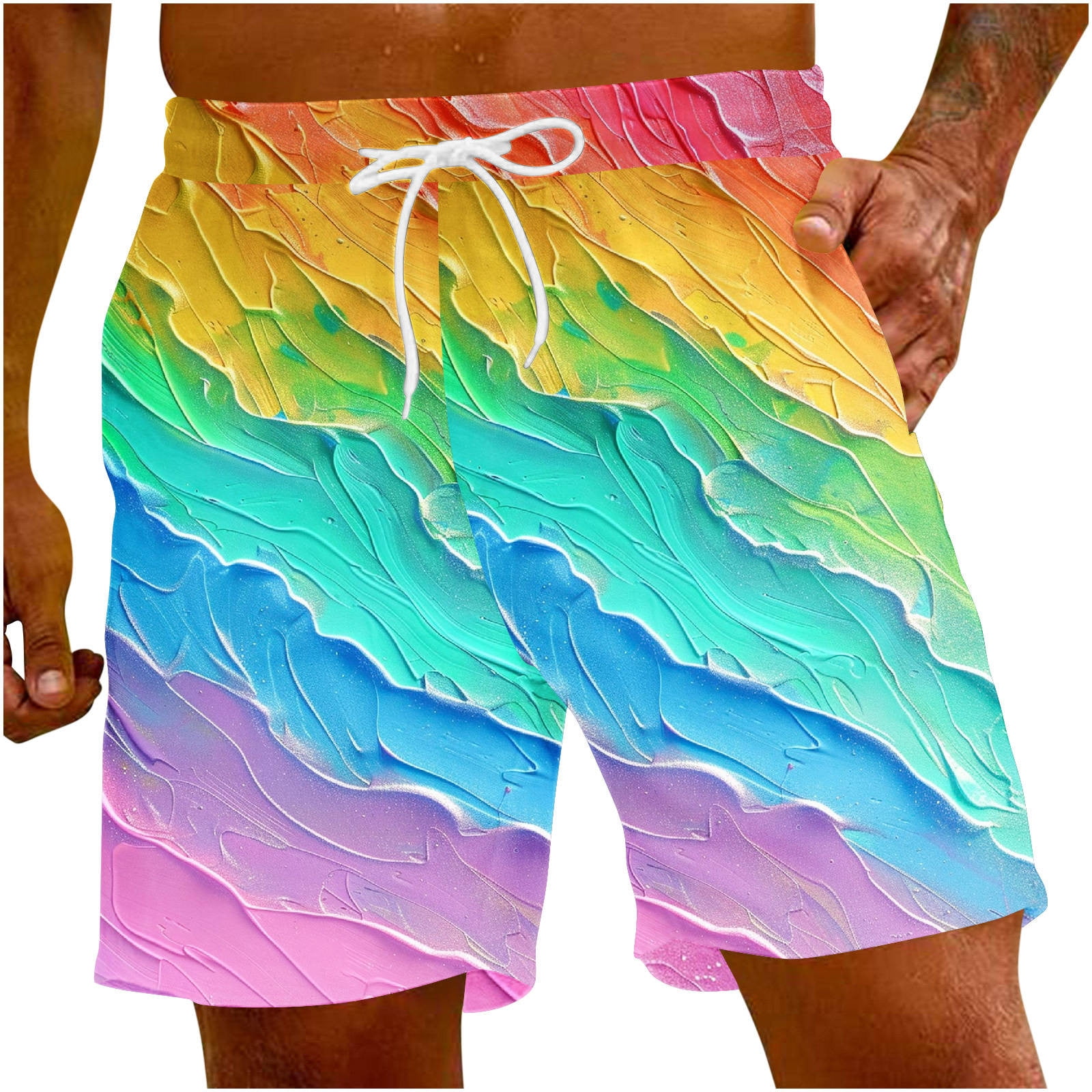 Onlyliua Mens Swim Trunk Mens Swim Trunks Quick Dry Funny Beach Board