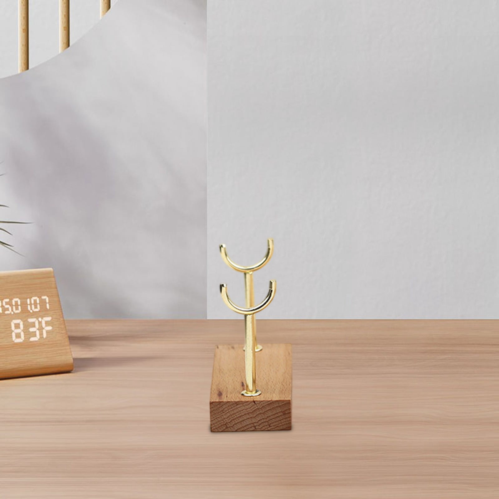 onlyliua Wooden Bracelet Display Stand, Double Fork Bracelet Holder ...