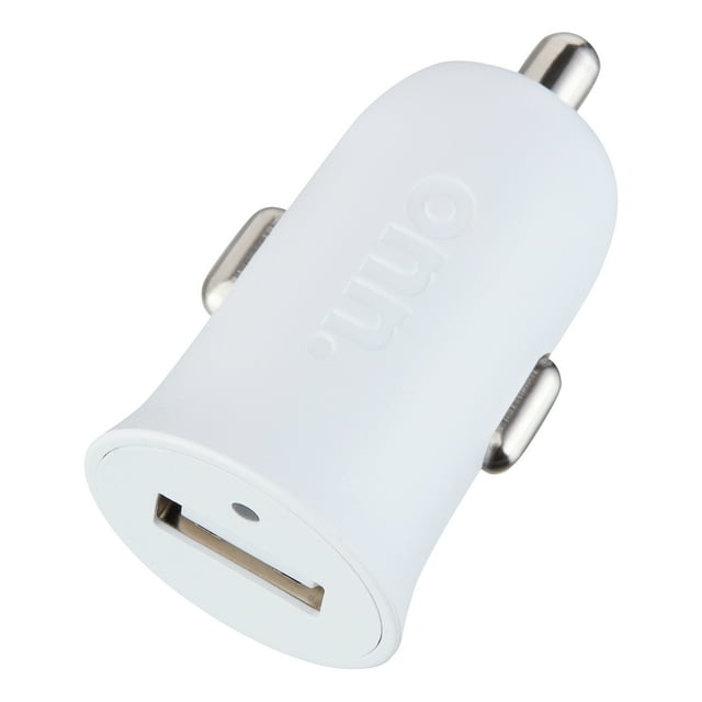 onn. 2.0 2.4A Universal Car Charger, White - Walmart Business Supplies