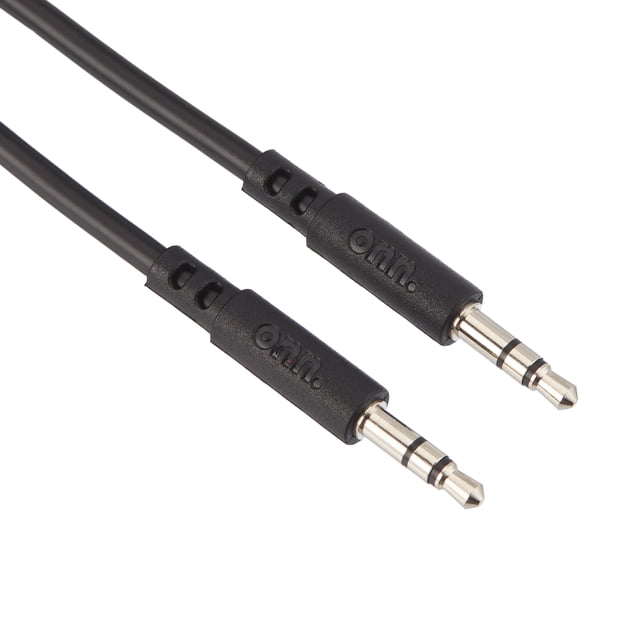 onn 3.5mm AUX Audio Cable Outdoor 3' 3.5mm AUX to 3.5mm AUX Cable port ...
