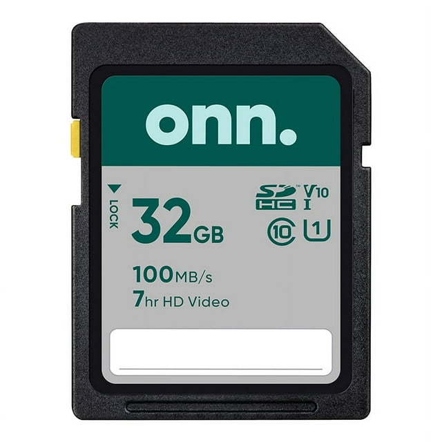 onn 32GB Class 10 U1 SDHC Flash Memory Card - Walmart Business Supplies