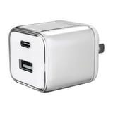 Onn Dual-Port USB-C USB Charger, 32W Fast Charge, Foldable Plug, LED ...