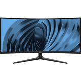 onn 34" Curved Ultrawide WQHD (3440 x 1440p) 120Hz Bezel-Less Office ...