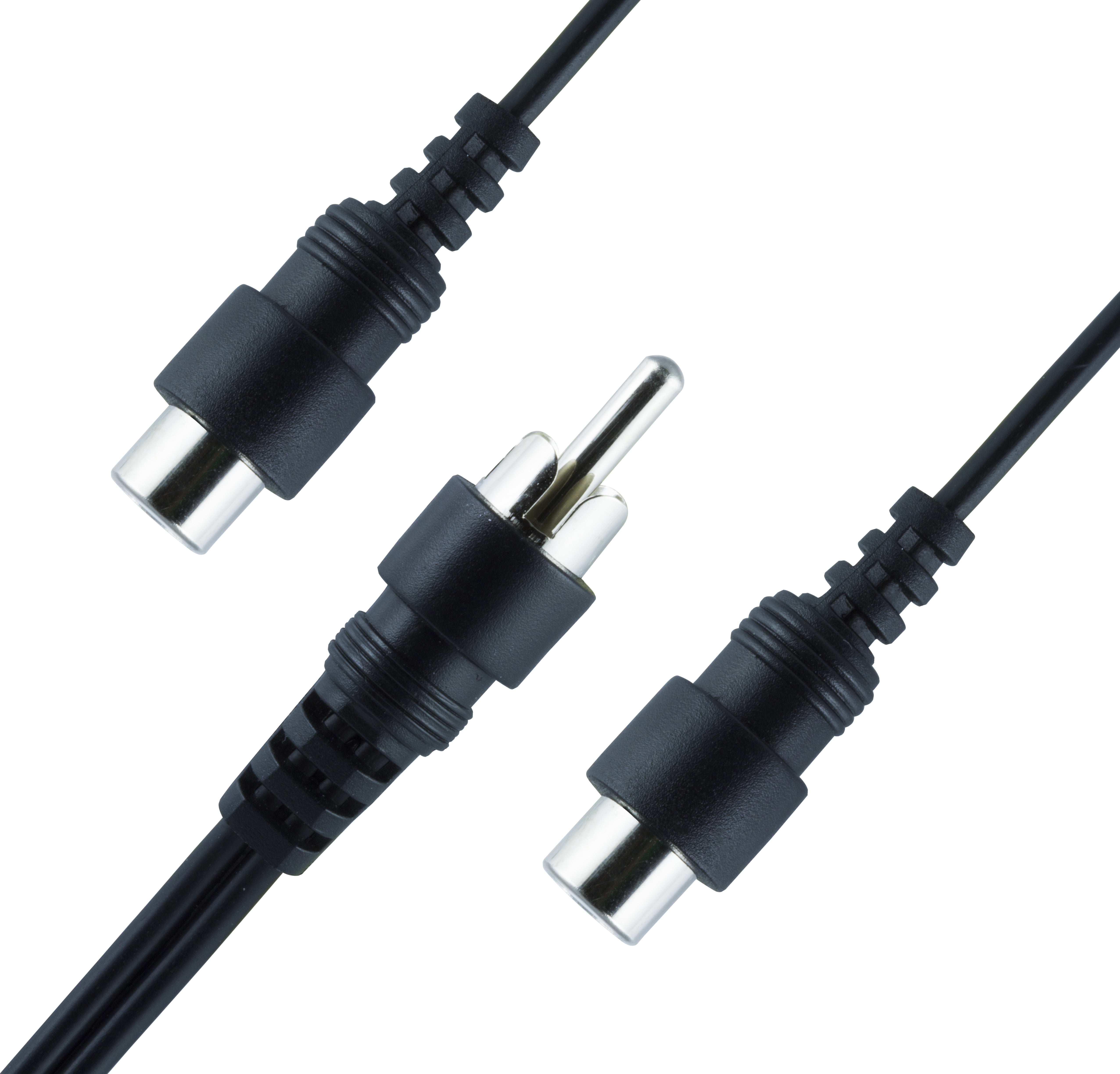 onn. 6" 3.5mm Auxiliary to RCA Stereo Y Adapter, Black, 100008586 ...