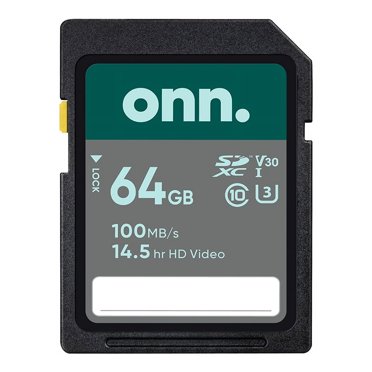 onn 64GB Class 10 U3 MicroSDXC Flash Memory Card - Walmart.com