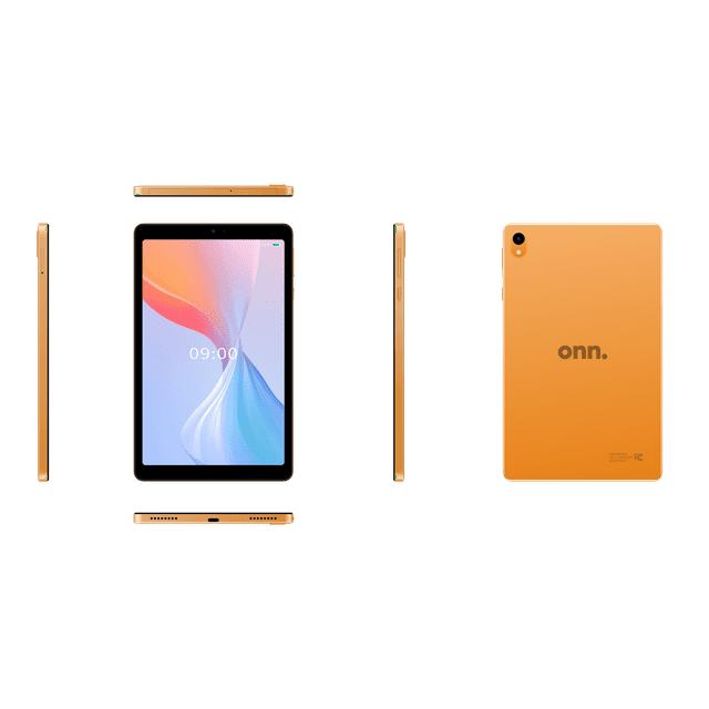 onn. 8" Tablet, 32GB, (2024 Model) - Papaya - Walmart.com