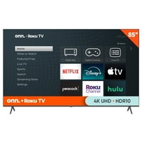 Onn. 85-inch Class 4K UHD 2160P LED Roku Smart Television