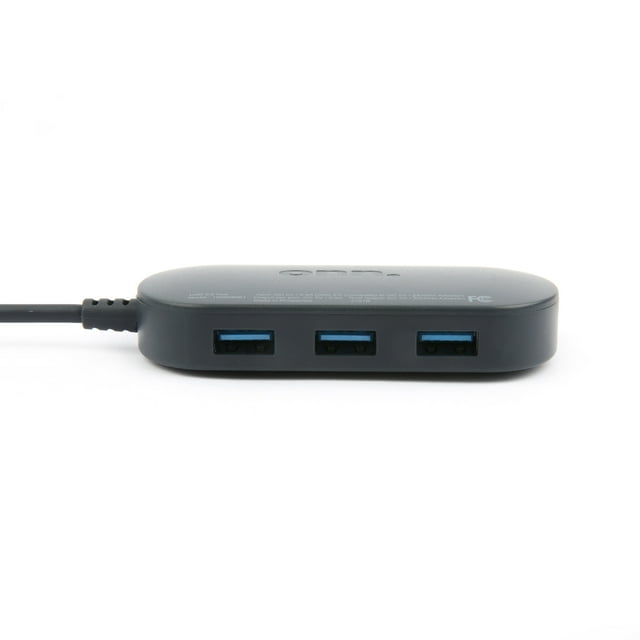 onn. AC Powered USB 3.0 Hub with 4 USB Ports - Walmart.com