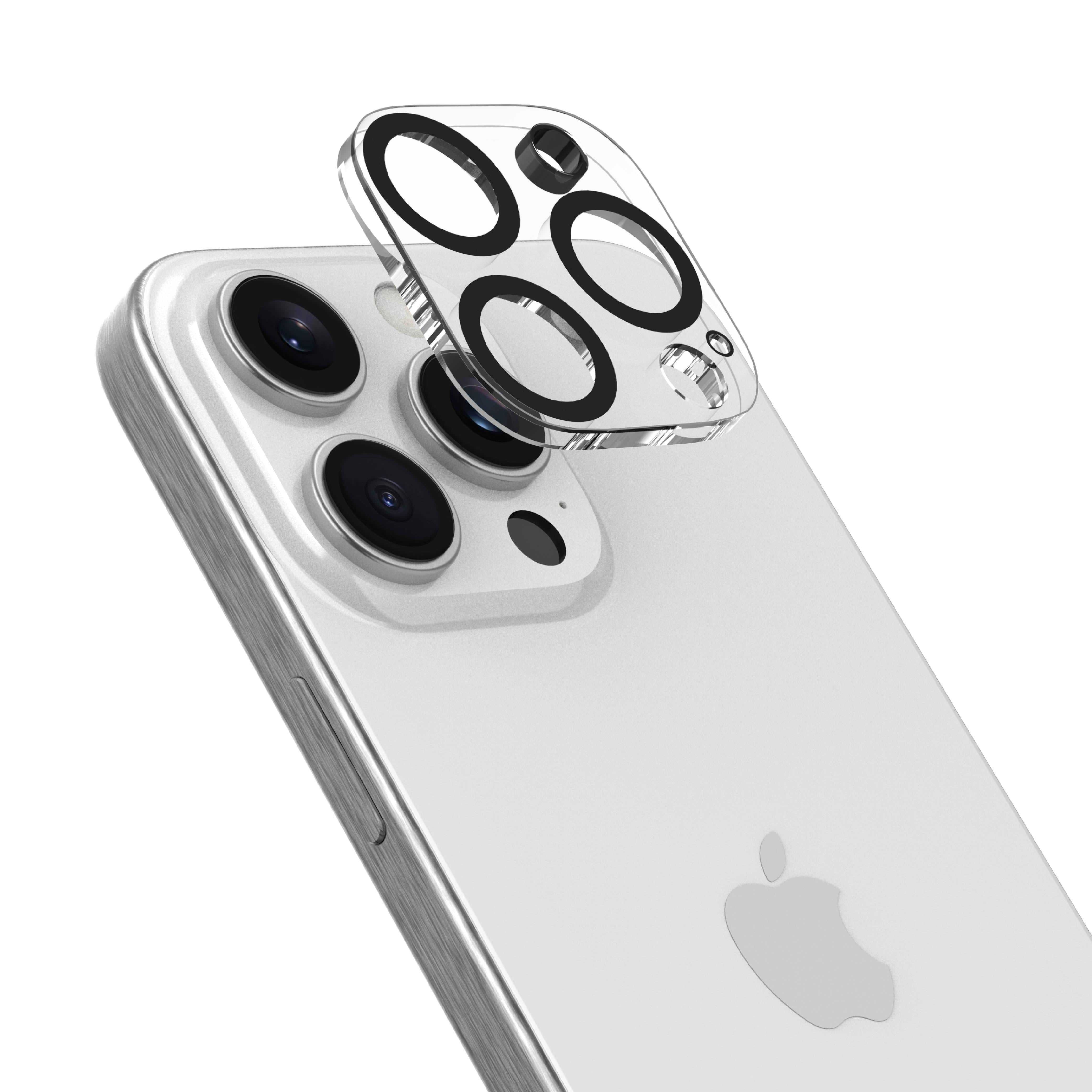 Onn+ Camera Glass Protector for iPhone 16 Pro and iPhone 16 Pro Max, HD ...