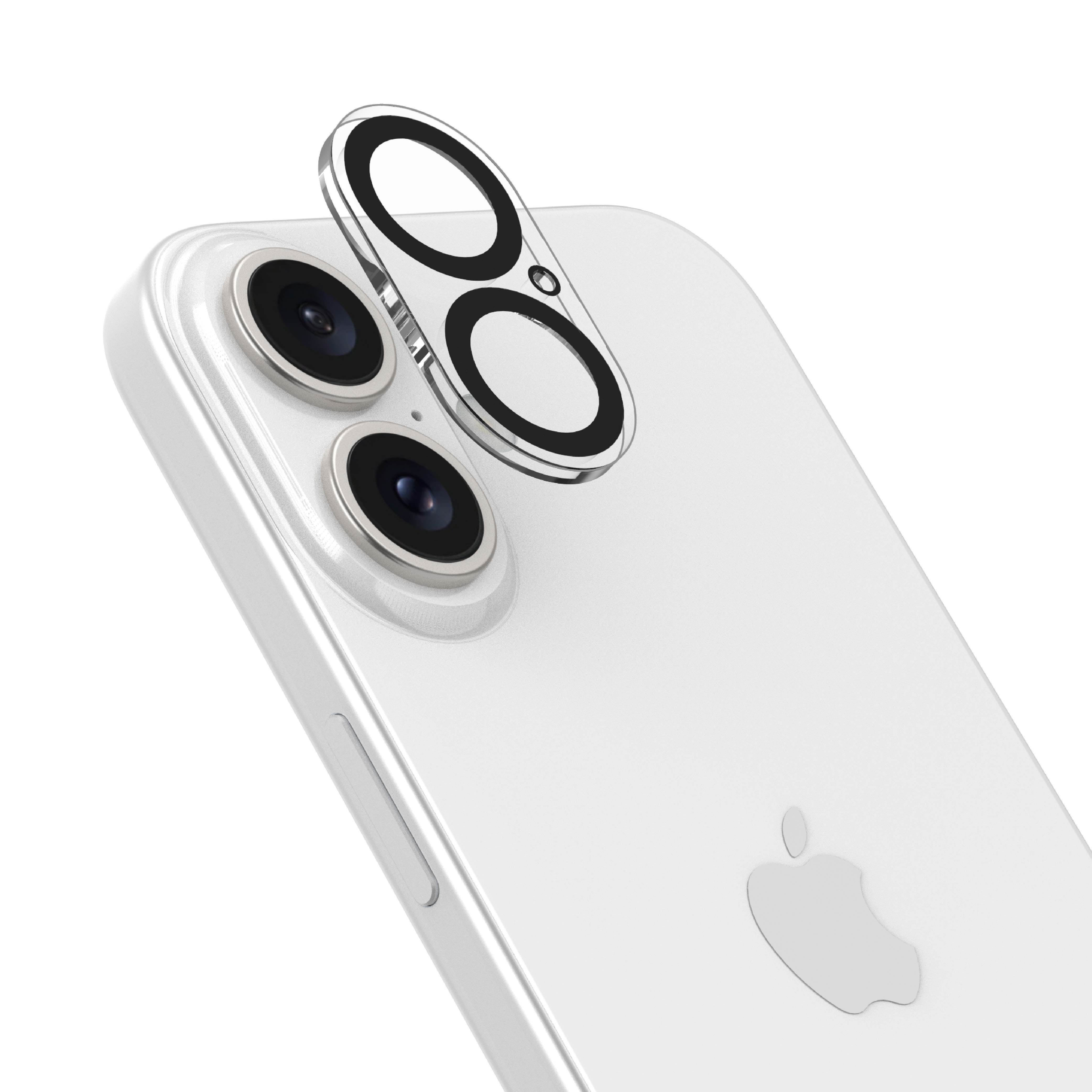 Onn+ Camera Glass Protector for iPhone 16 and iPhone 16 Plus, HD Clear ...
