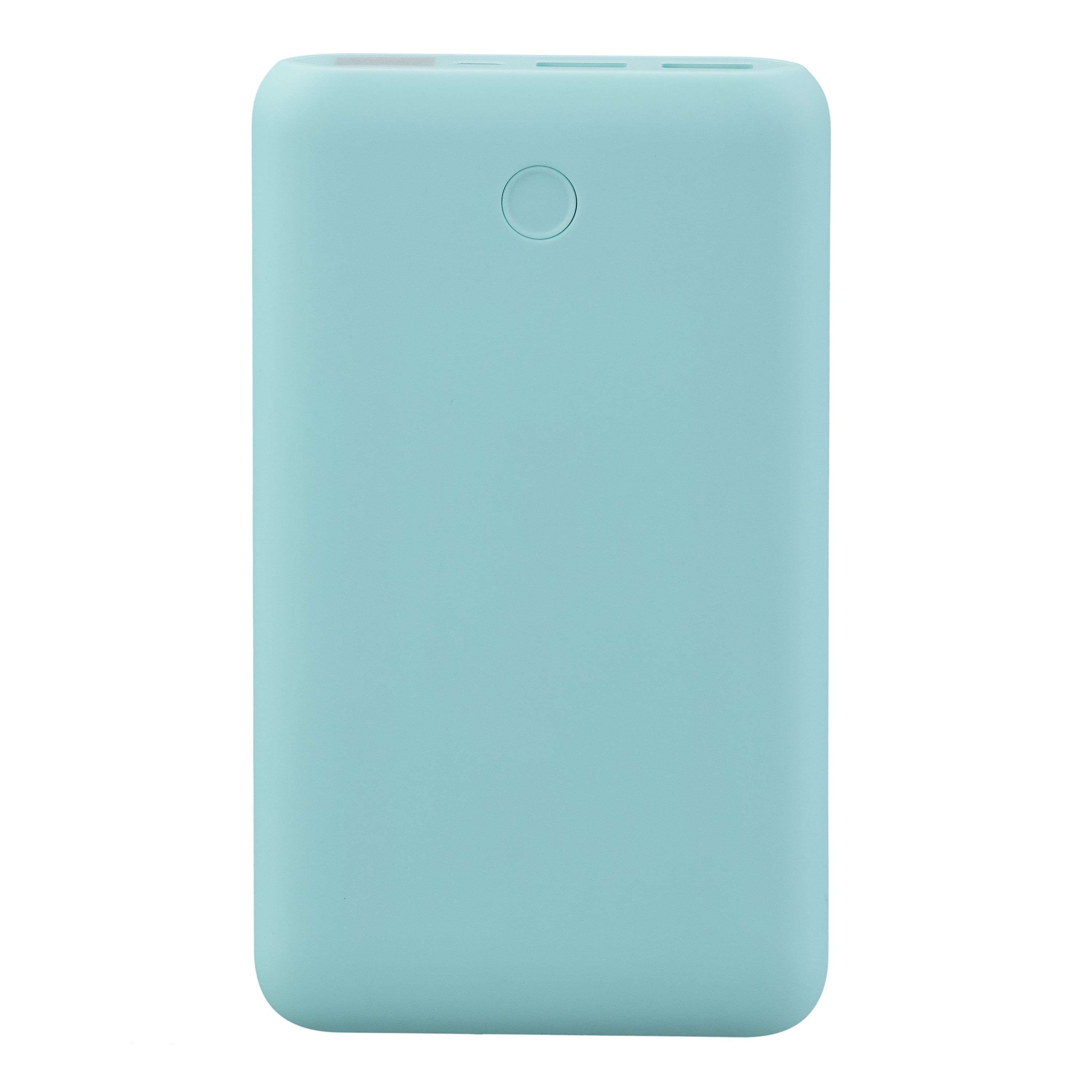 onn. Dual-Port Portable Battery, 3x Charge, 10000 mAh - Aqua - Walmart.com