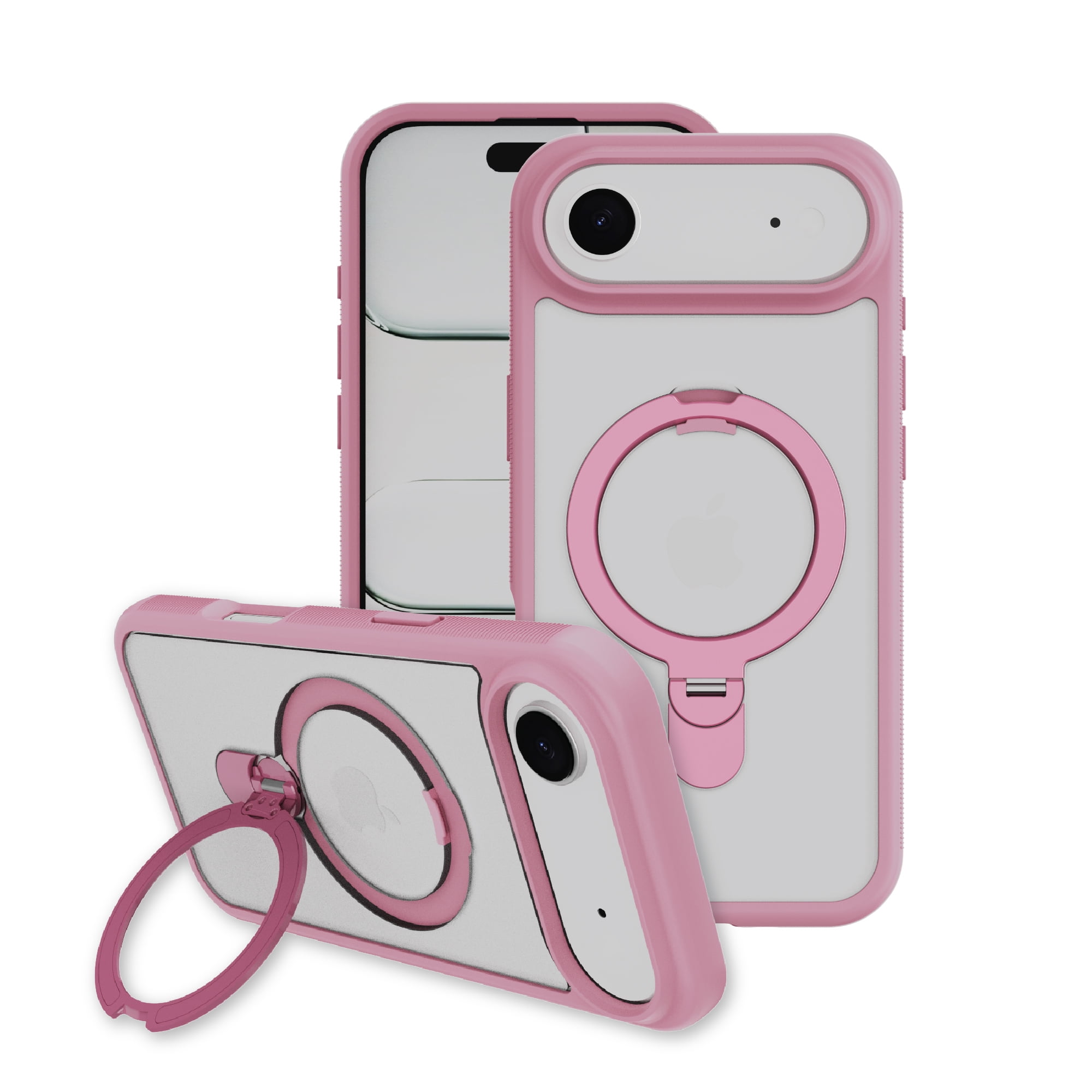 onn MagSafe Compatible Phone Case with Kickstand for iPhone Air - Pink ...
